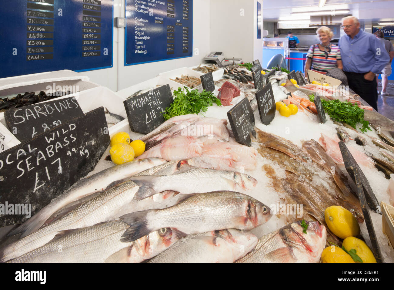 Fish market, Whitstable, Kent, England Stock Photo - Alamy