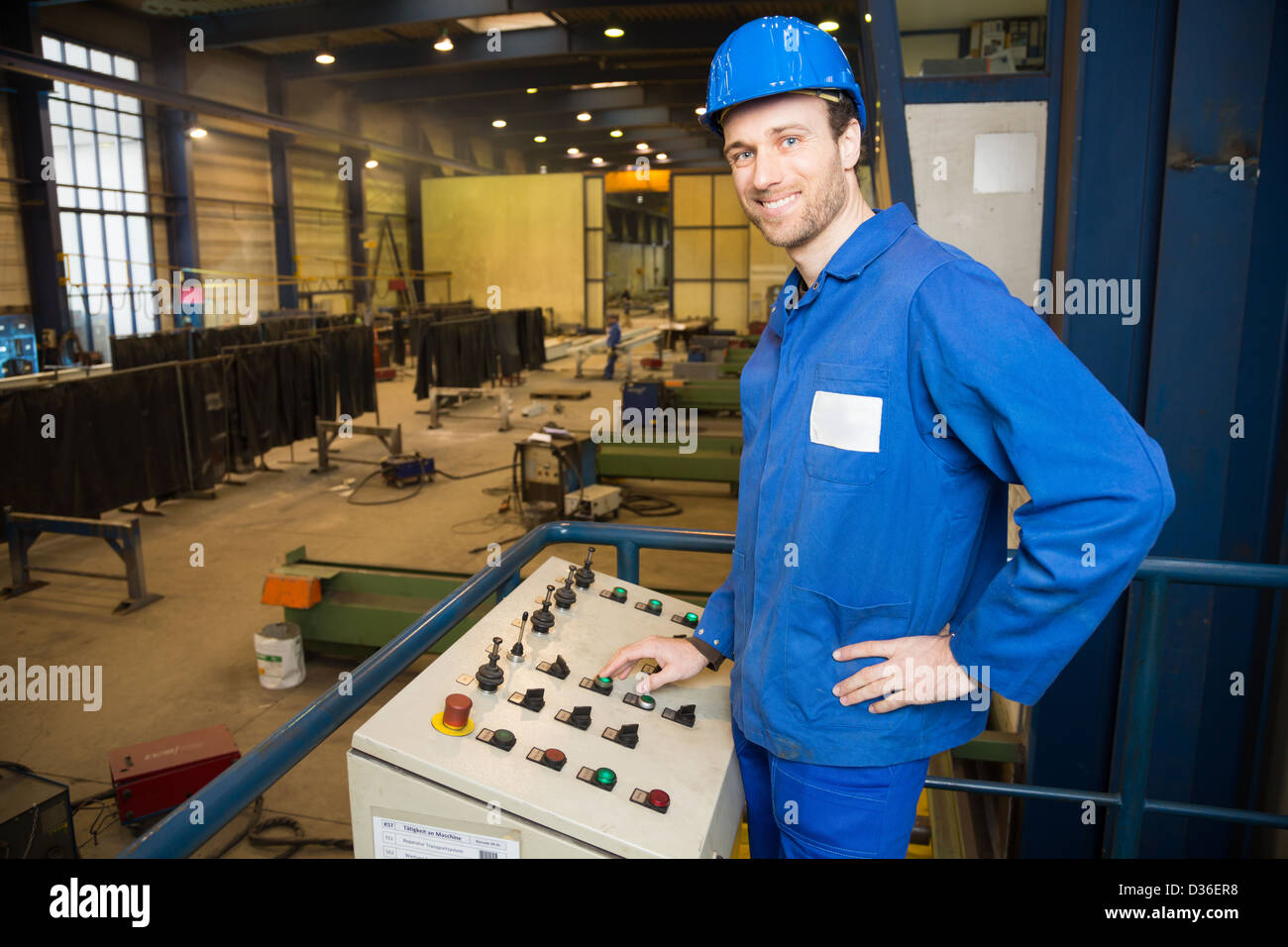 Remote control of the construction crane hi-res stock photography and ...