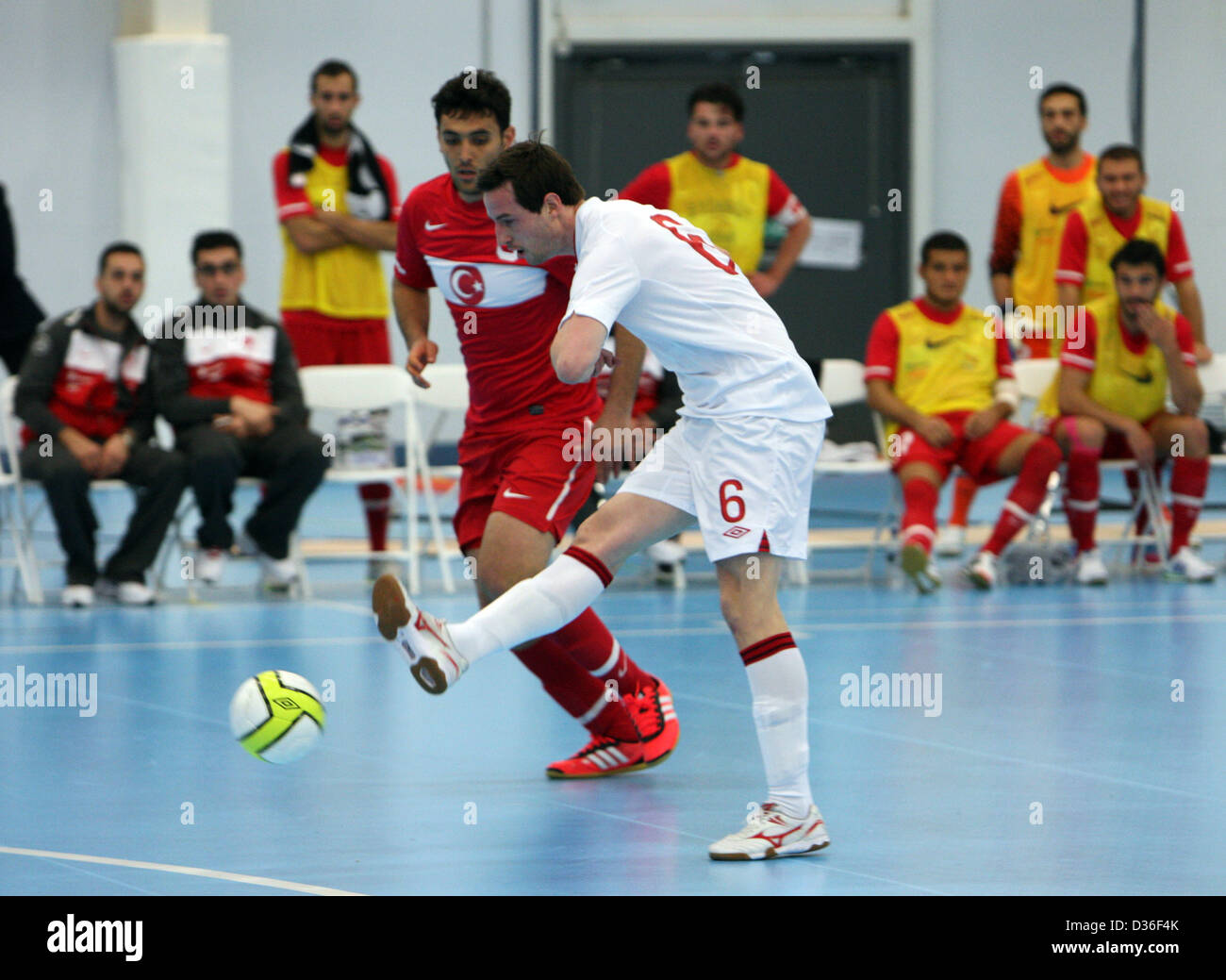 08.02.2013. Barking,England.Ian Parkes England and Team Bath Futsal ...