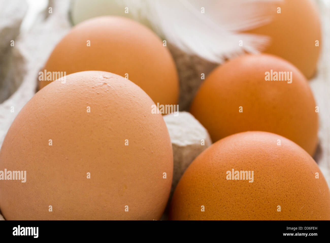 Fresh eggs delivered from the local farm Stock Photo - Alamy