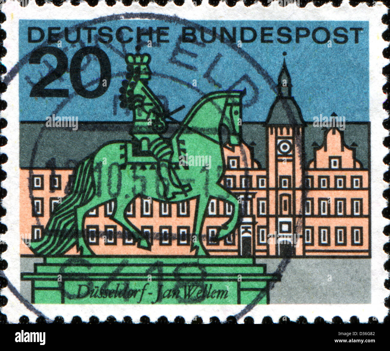 GERMANY - CIRCA 1964: A stamp printed in German Federal Republic shows ...