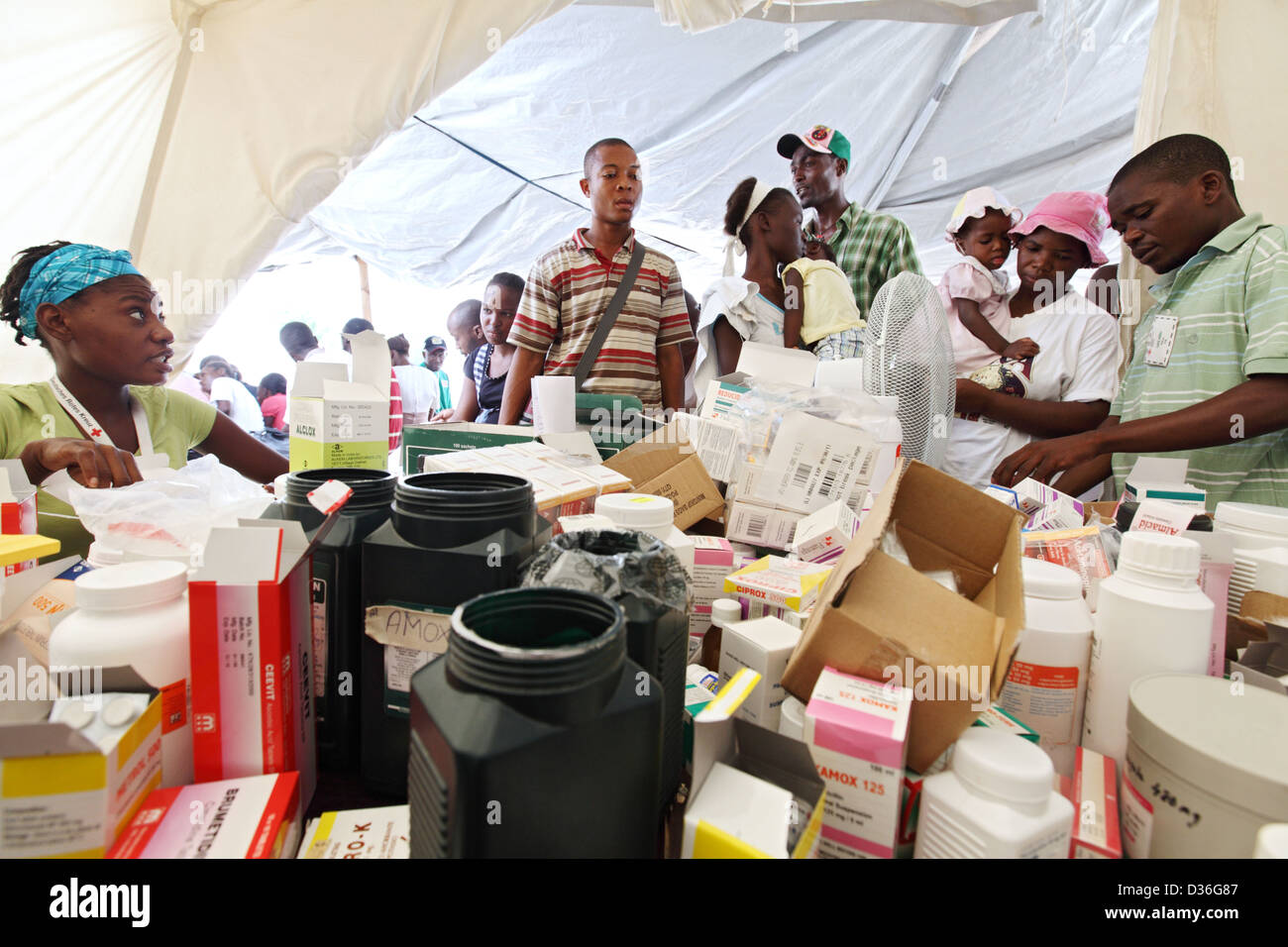 Carrefour, Haiti, drug procurement to patients of the hospital Stock ...