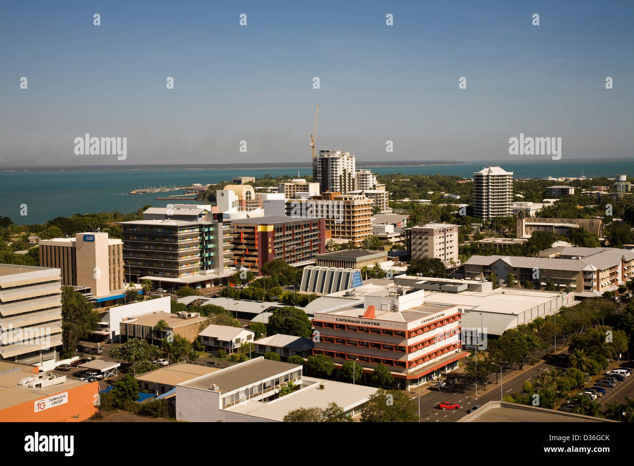 An overview of downtown Darwin from atop the new Mantra Pandanas ...
