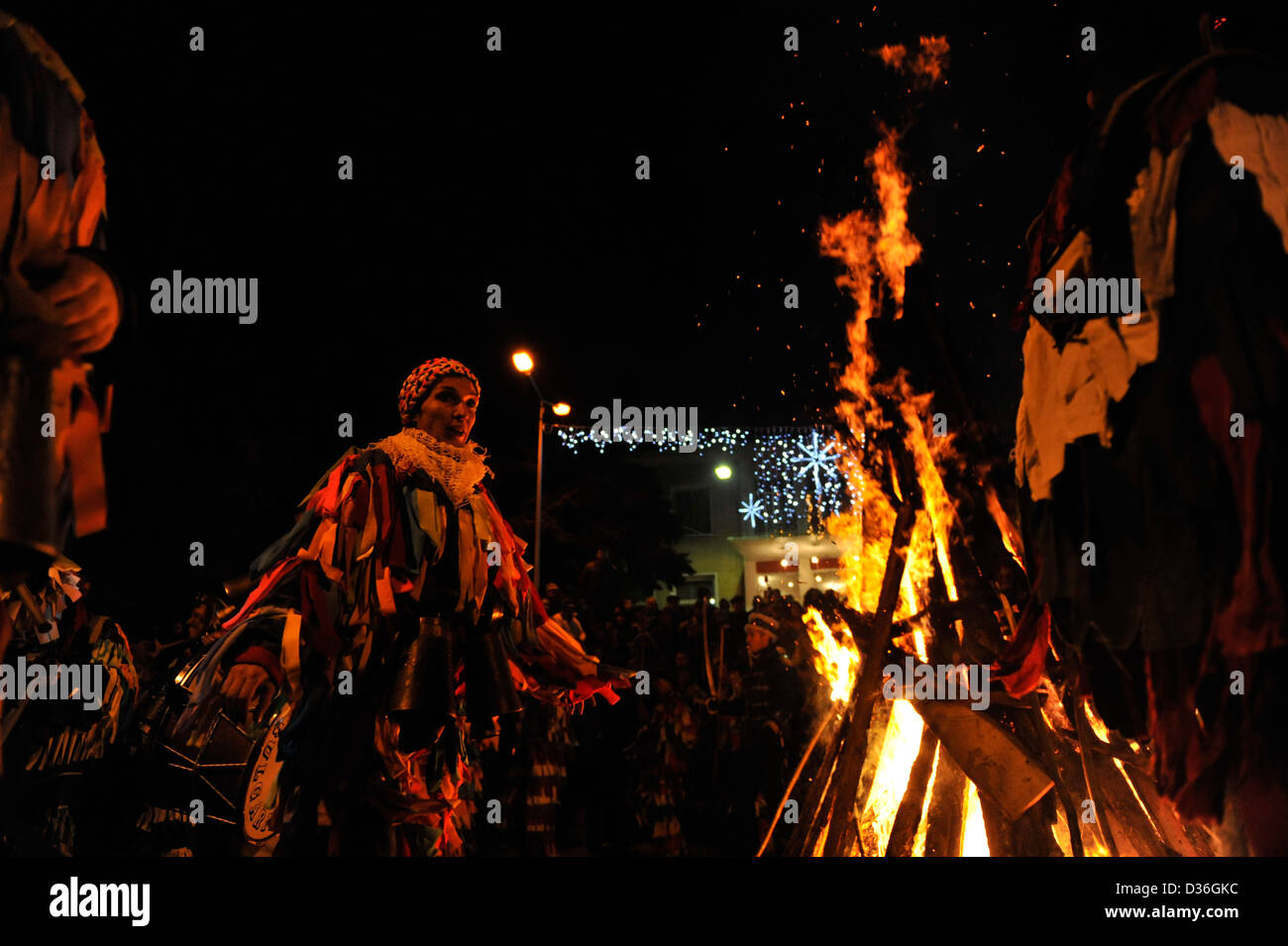 dancing around a fire Stock Photo - Alamy