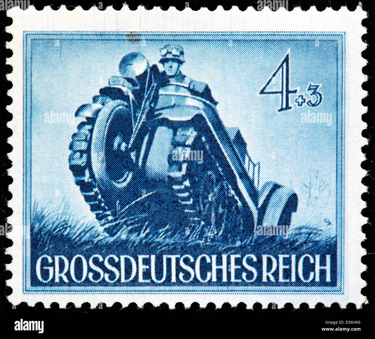 Chain-wheel vehicle, postage stamp, Germany, 1944 Stock Photo - Alamy