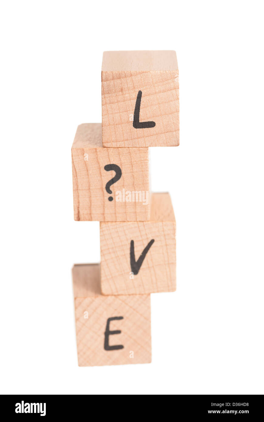 Question mark blocks Cut Out Stock Images & Pictures - Alamy