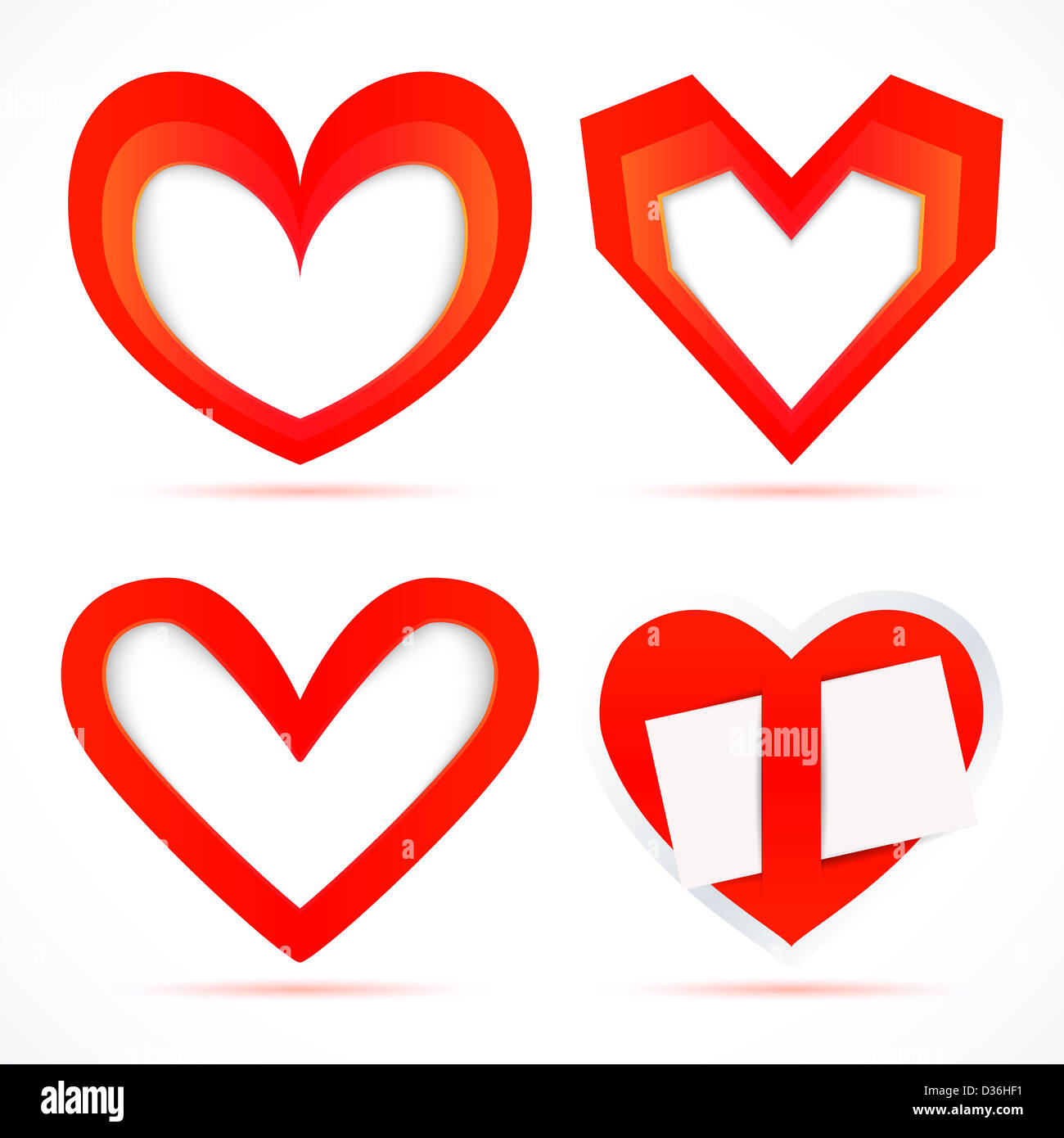 Label paper in form Cut Out Stock Images & Pictures - Alamy