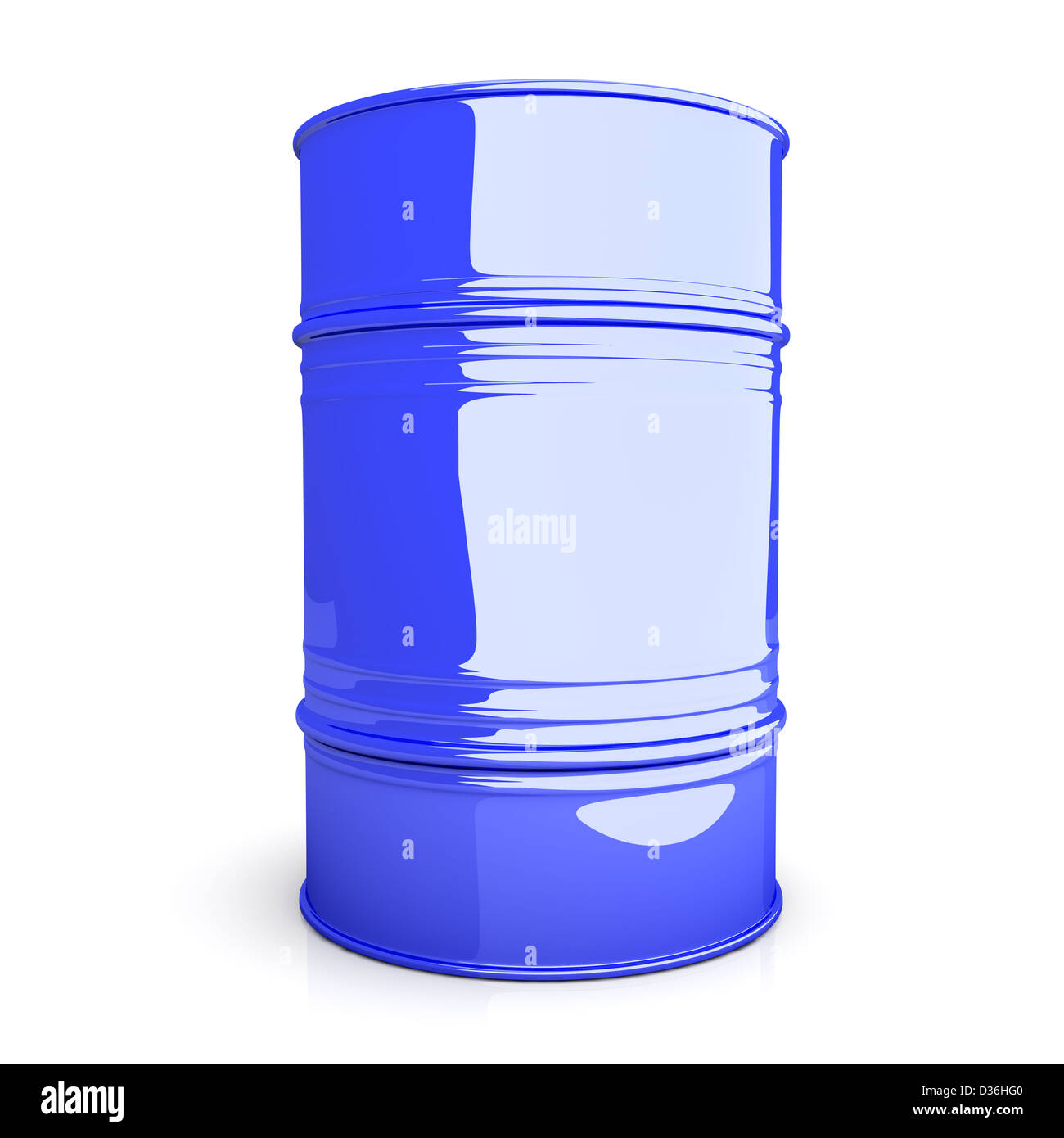 A industrial Barrel. 3D rendered Illustration. Isolated on white Stock ...