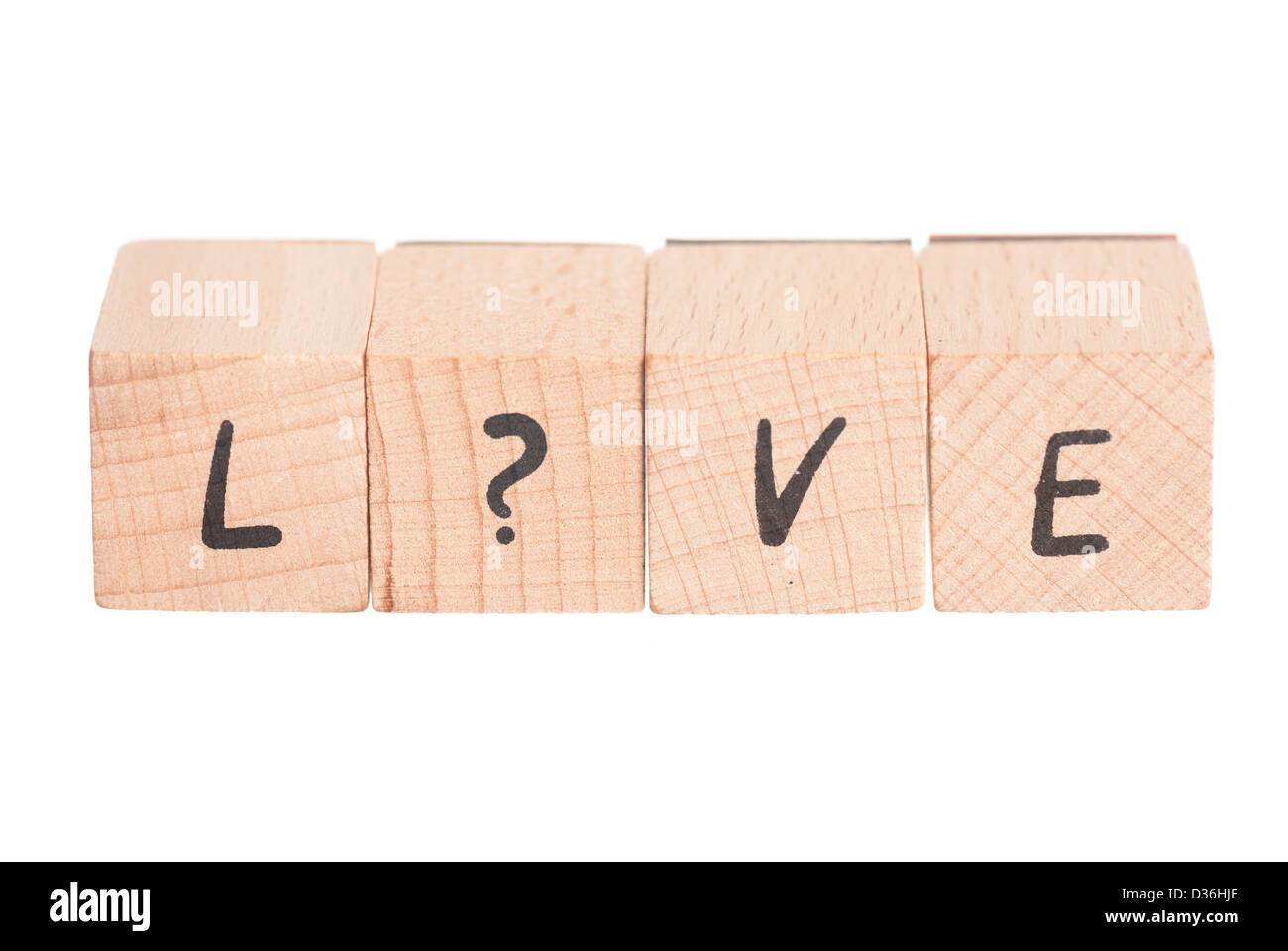 Question mark blocks Cut Out Stock Images & Pictures - Alamy