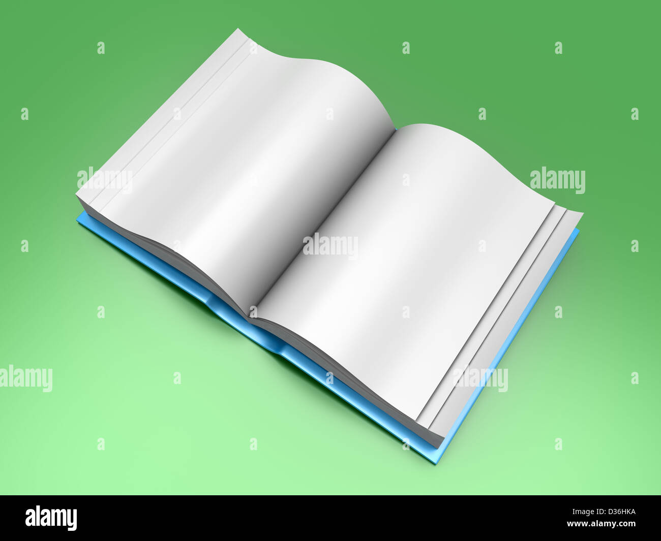 A open Book. 3D rendered Illustration Stock Photo - Alamy