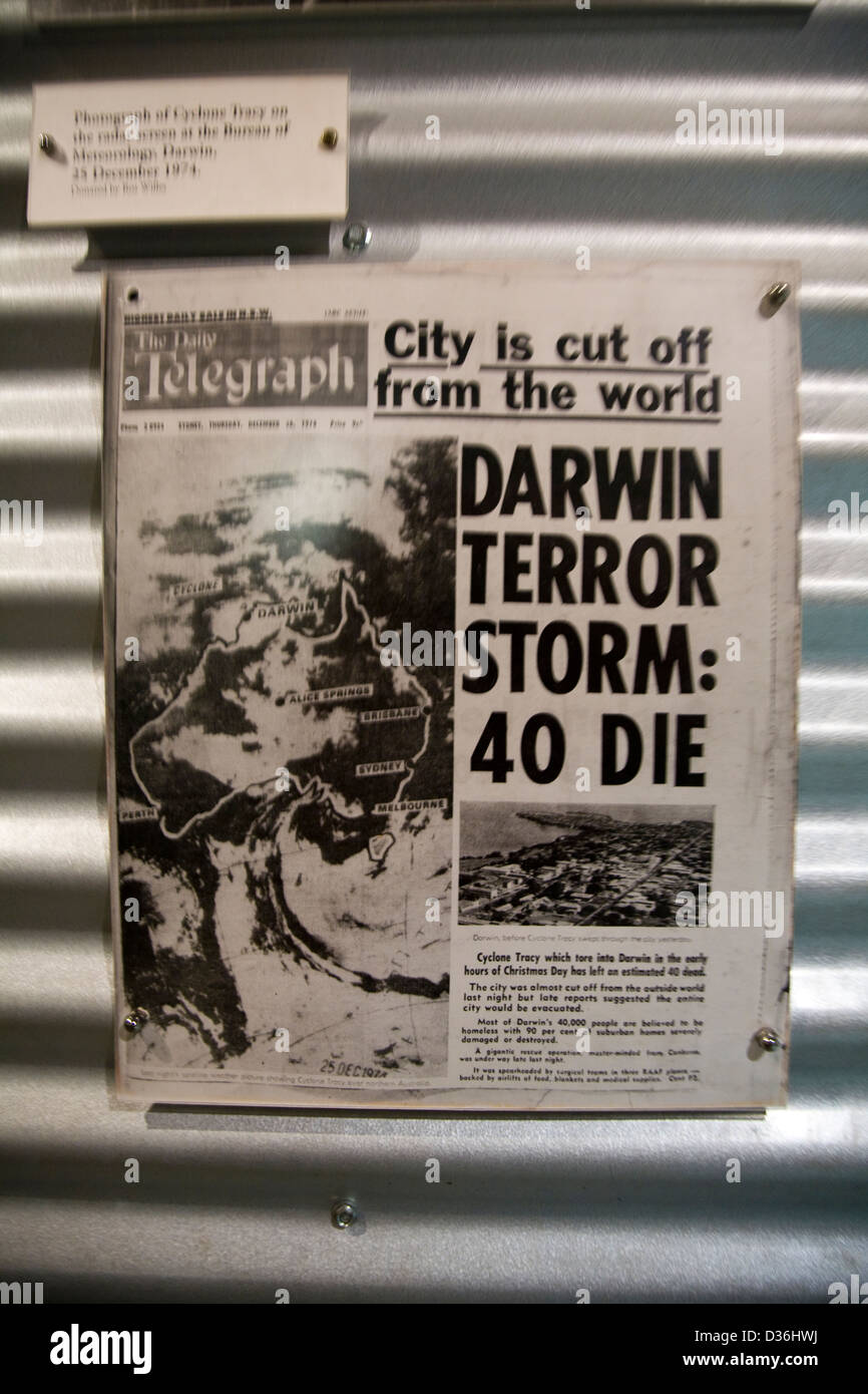 Cyclone Tracy display, Museum and Art Galleries of th Northern ...