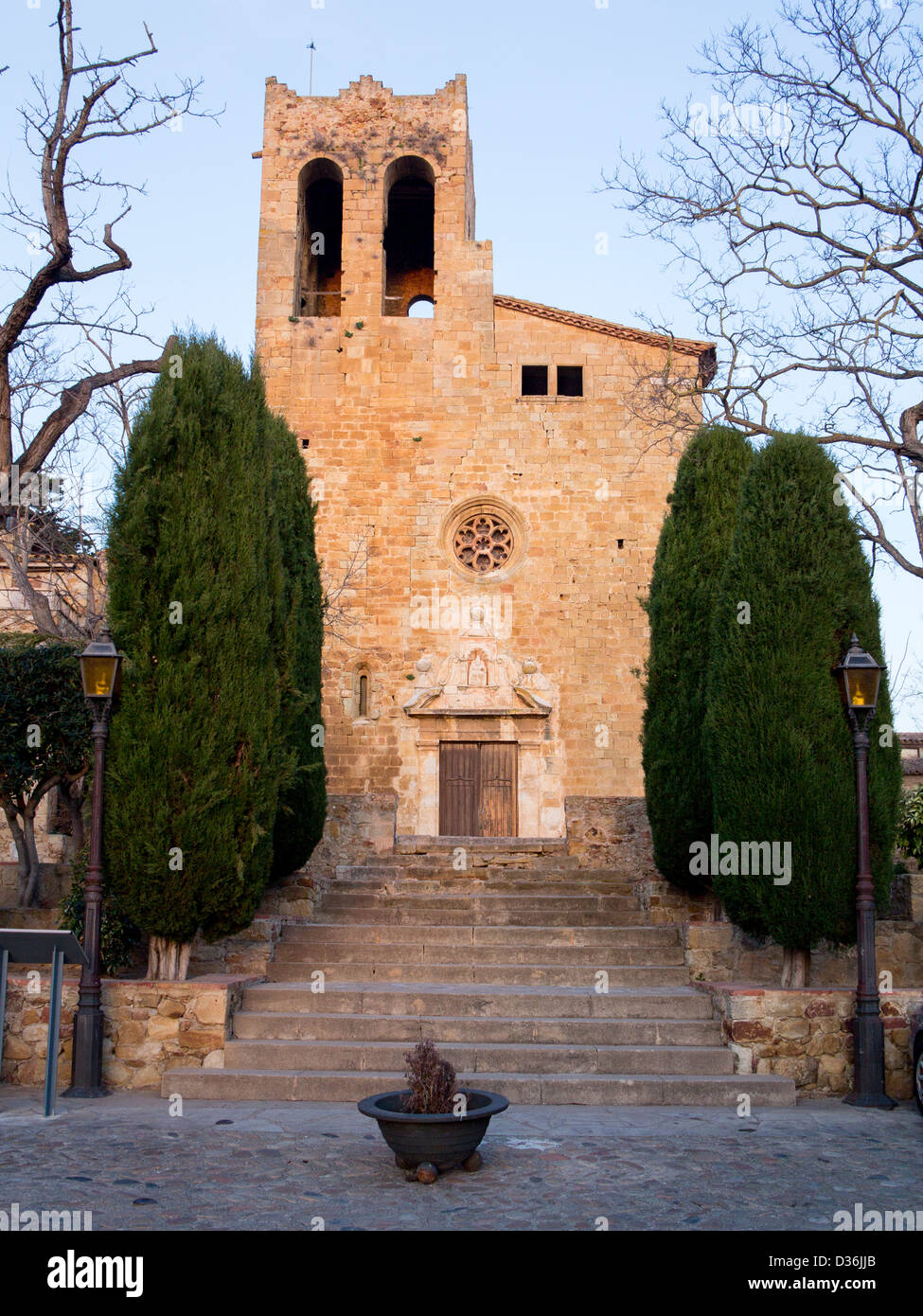 Pals church, Pals is a medieval town in Catalonia, a few kilometres ...