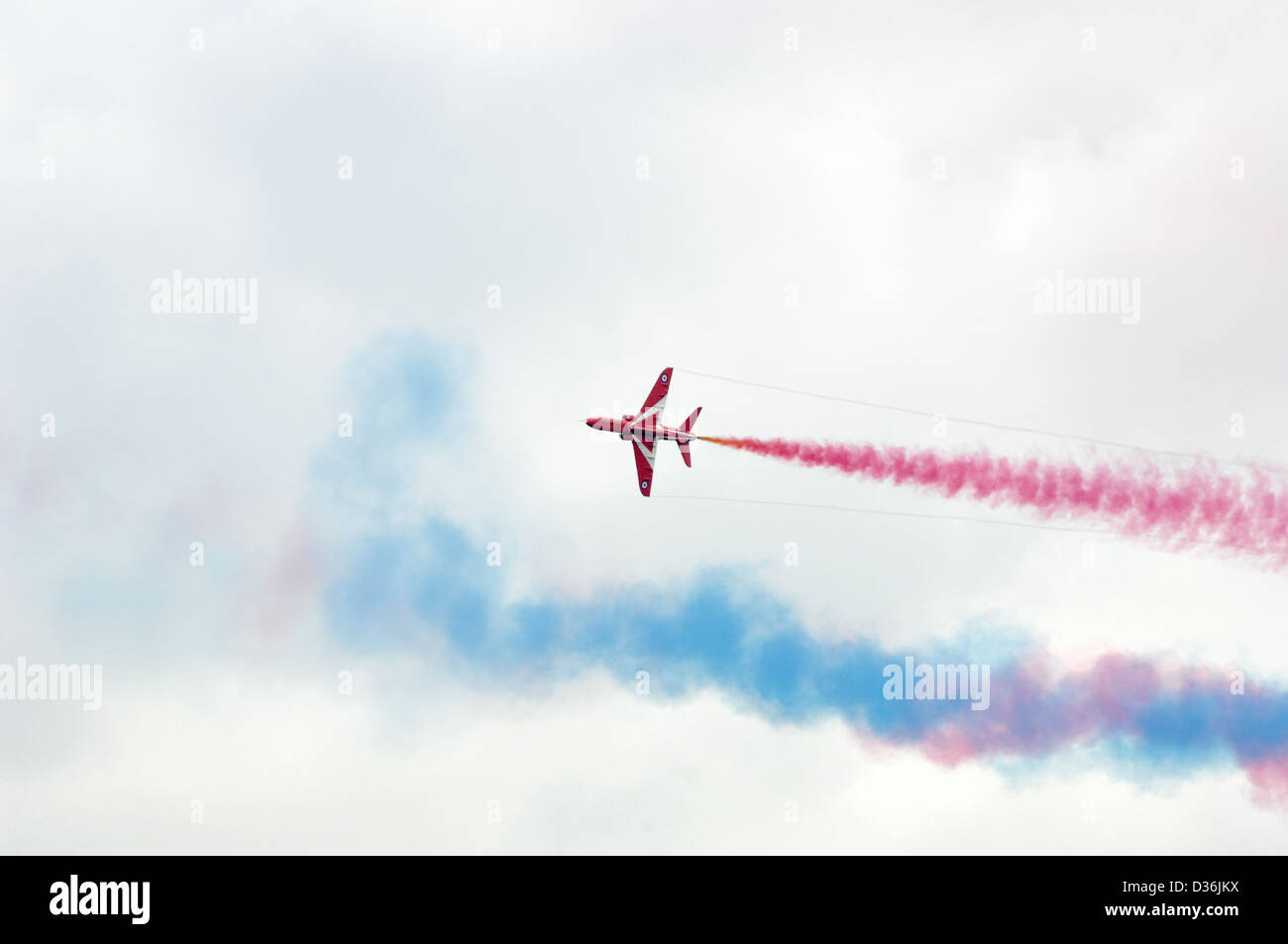 Red Arrows flying display at Formula 1 Grand Prix Stock Photo - Alamy