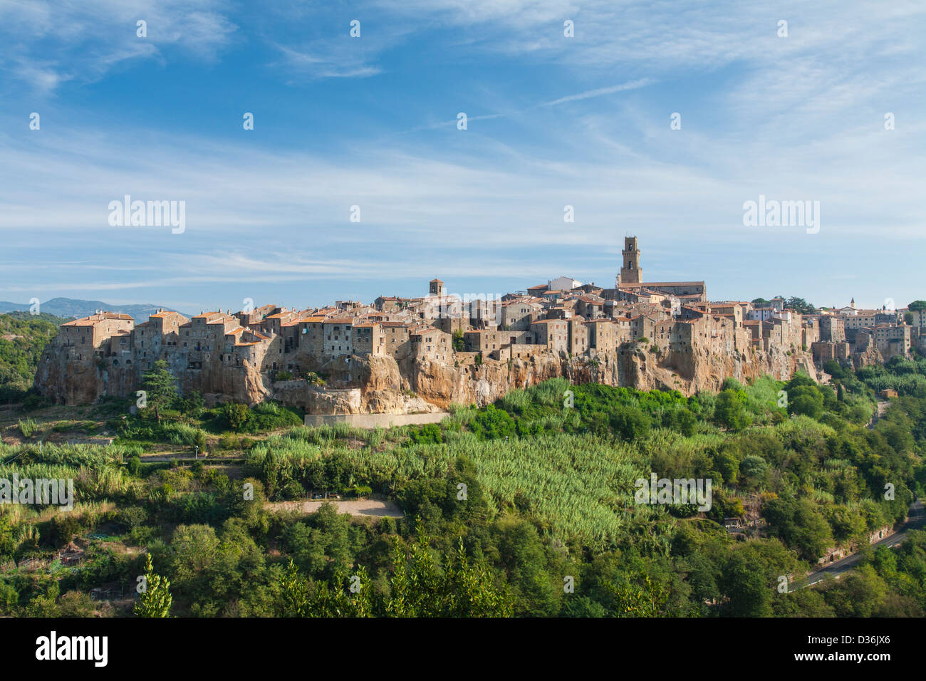 The ancient town of Pitigliano, Grosseto Province, Tuscany, Italy Stock ...