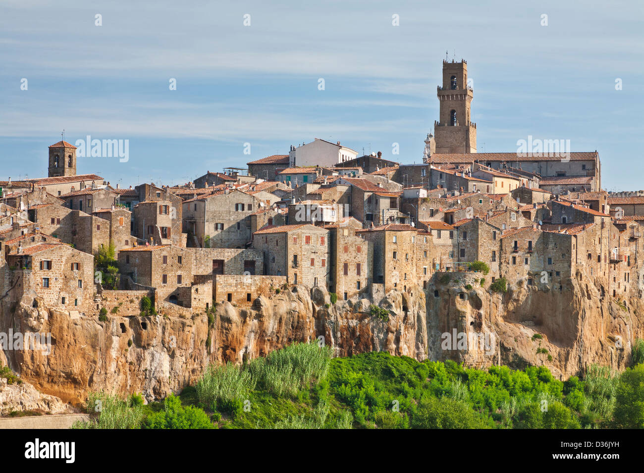 The ancient town of Pitigliano, Grosseto Province, Tuscany, Italy Stock ...