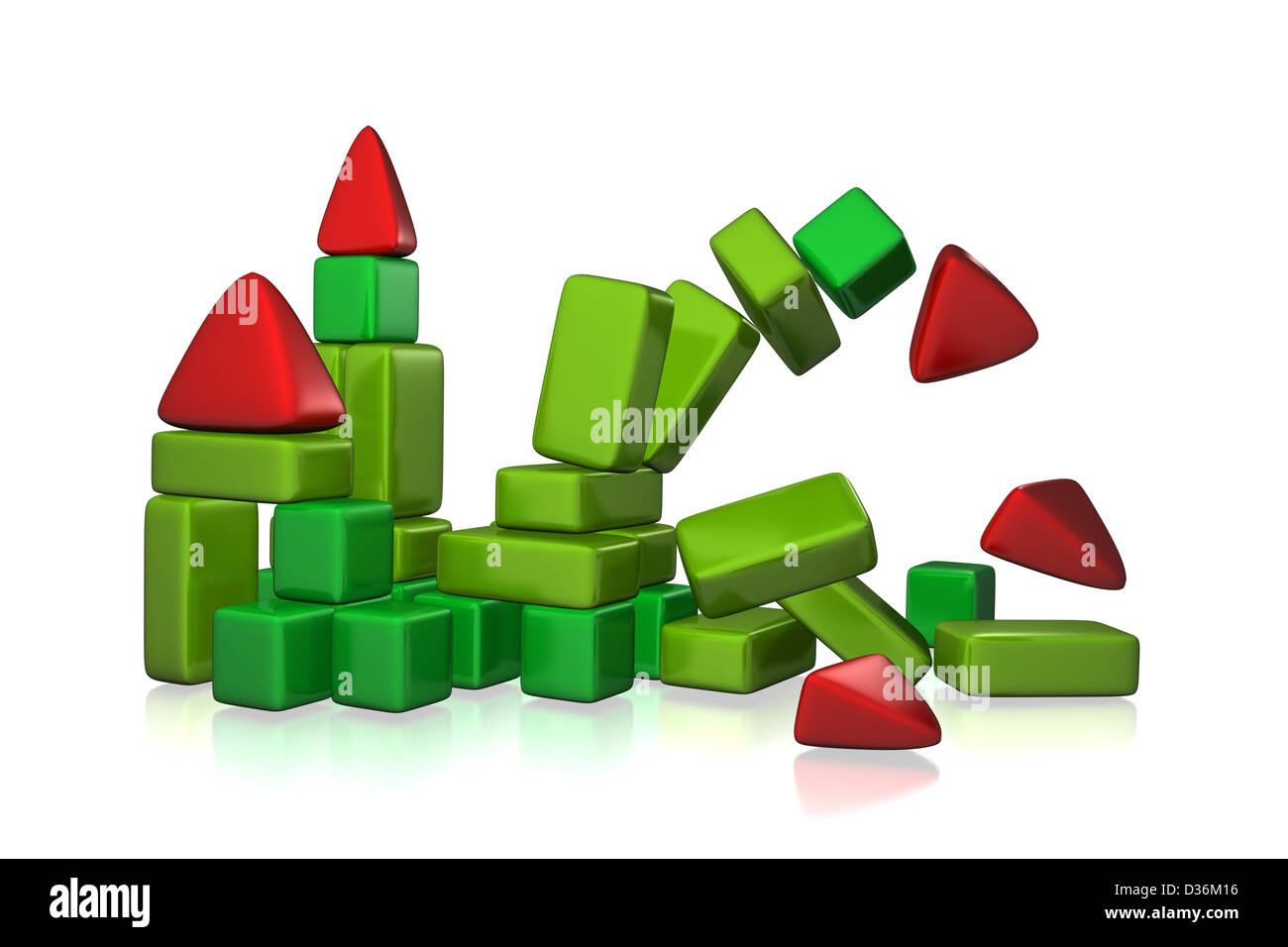 Collapsing house Cut Out Stock Images & Pictures - Alamy