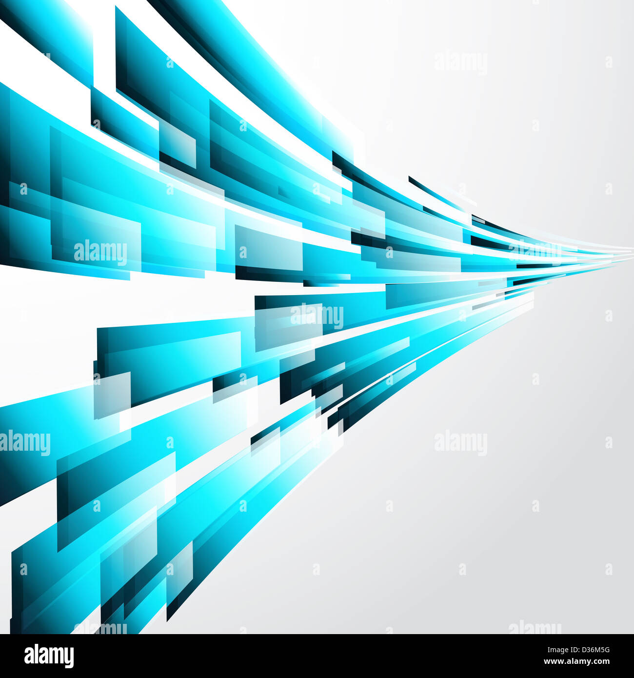 abstract turquoise design elements on a light background Stock Photo ...