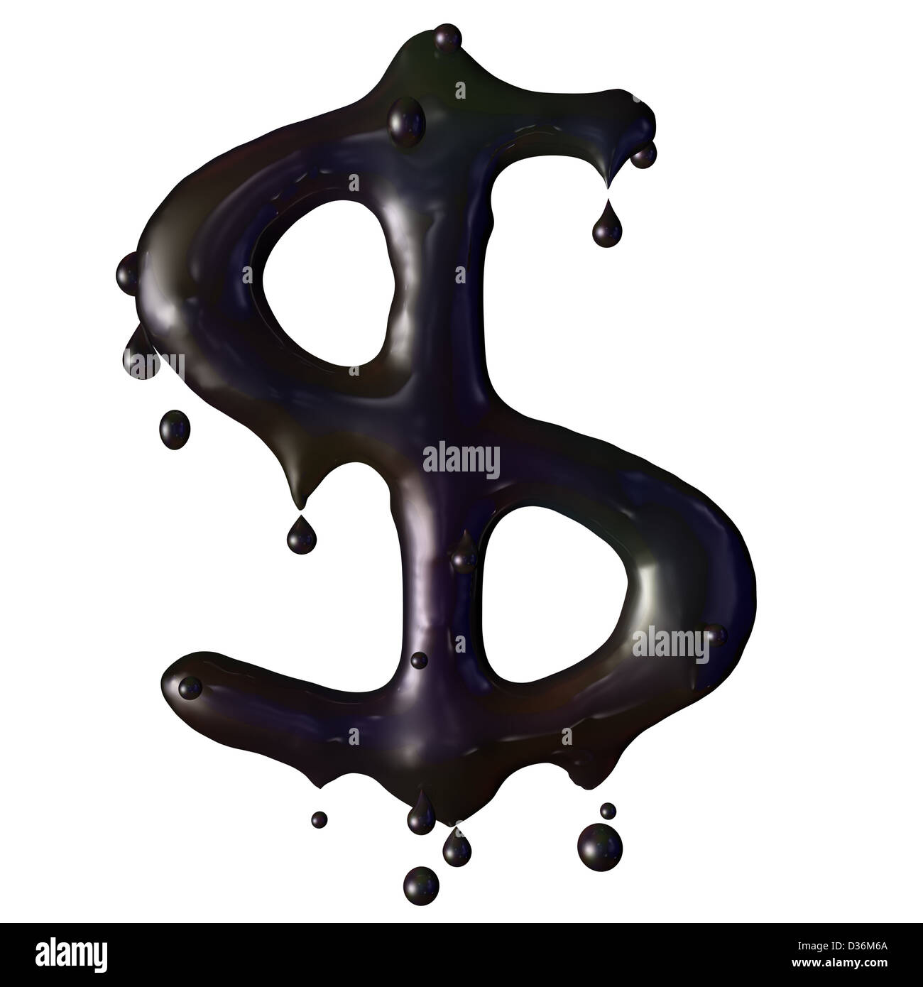 3d rendered crude oil dollar as economic concept. The concept for ...