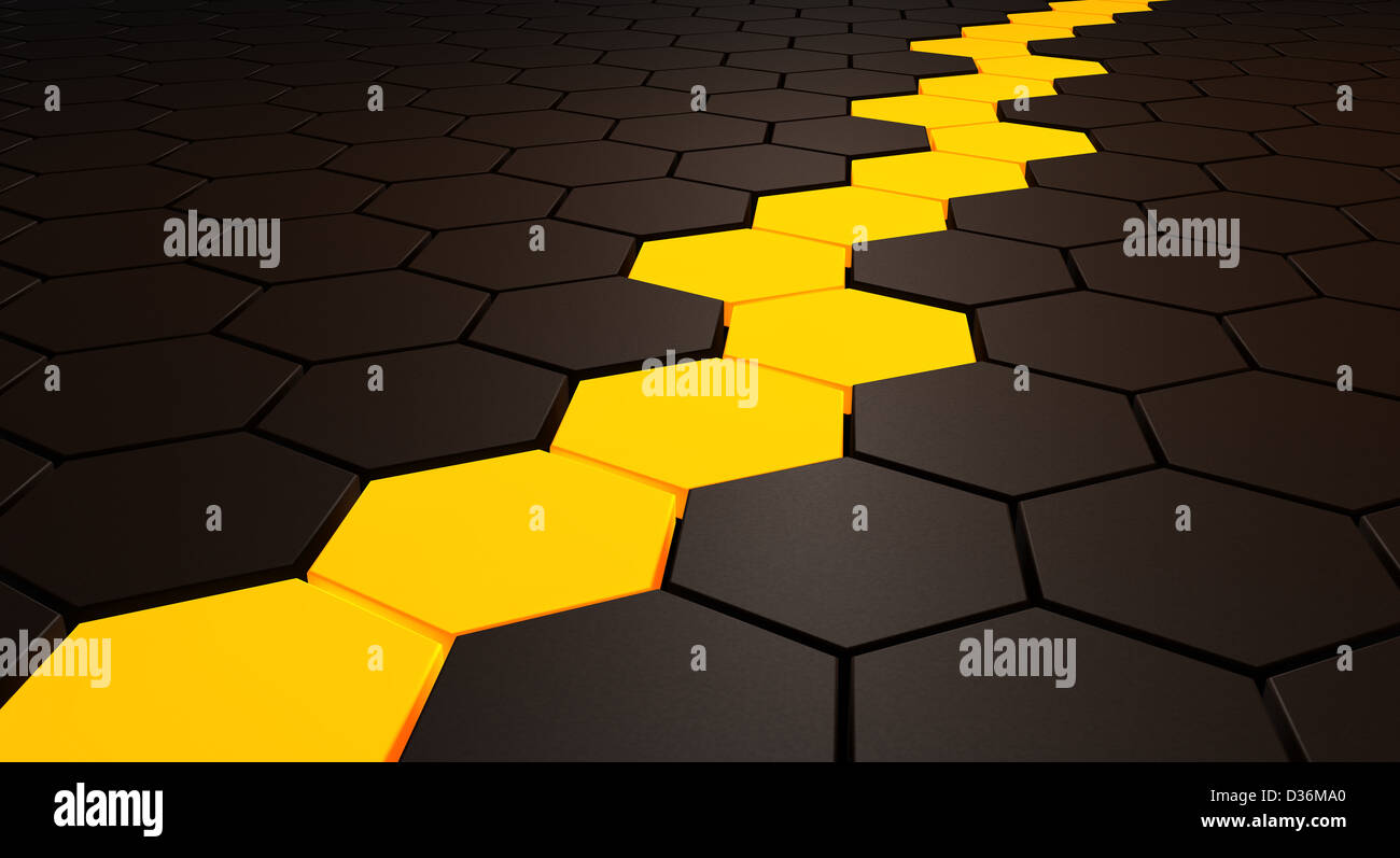 Golden path as a solution Stock Photo - Alamy