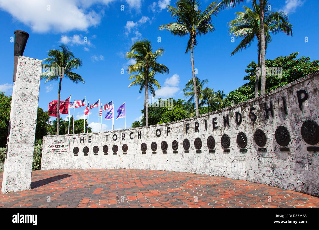 The Torch of Friendship Monument, Miami, USA Stock Photo - Alamy