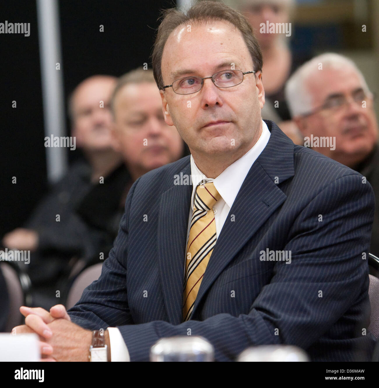 Former justice minister Marc Bellemare waits for his testimony to begin ...