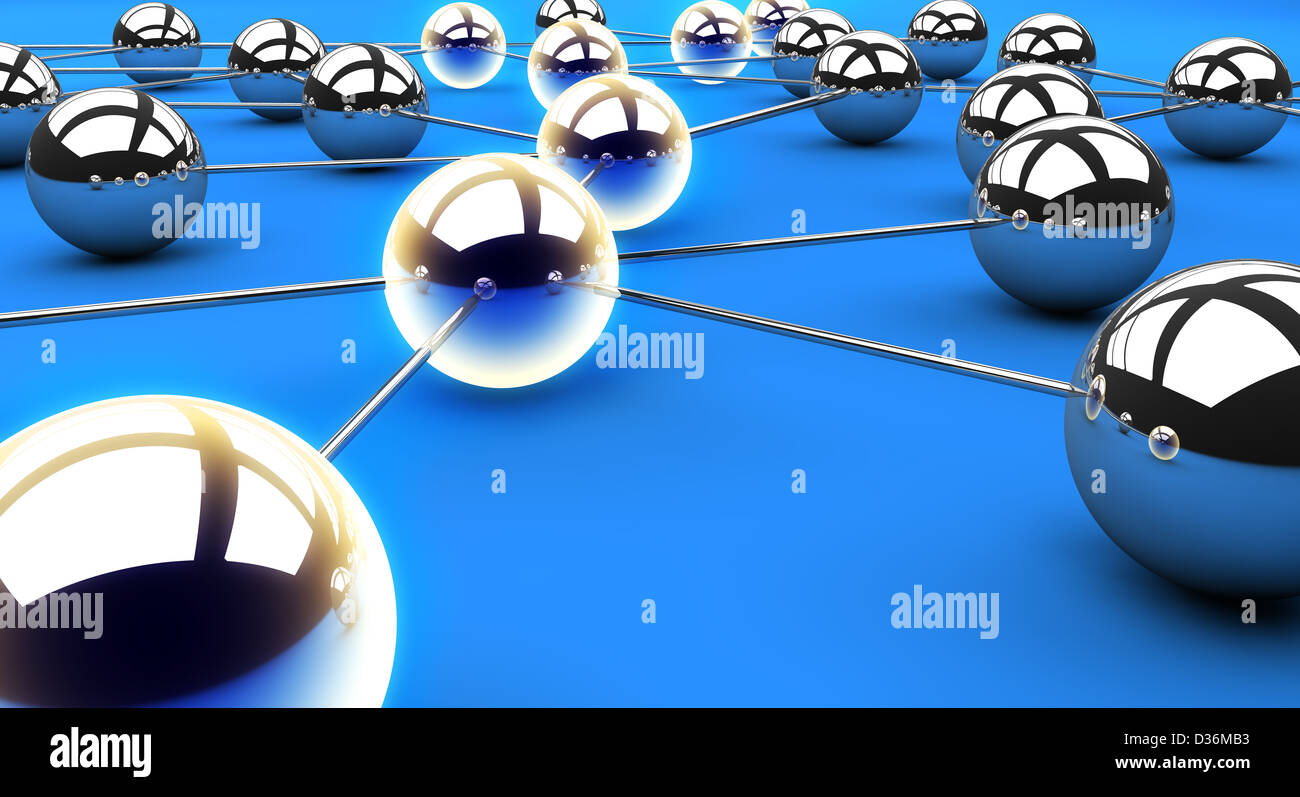 Illuminated network path Stock Photo - Alamy