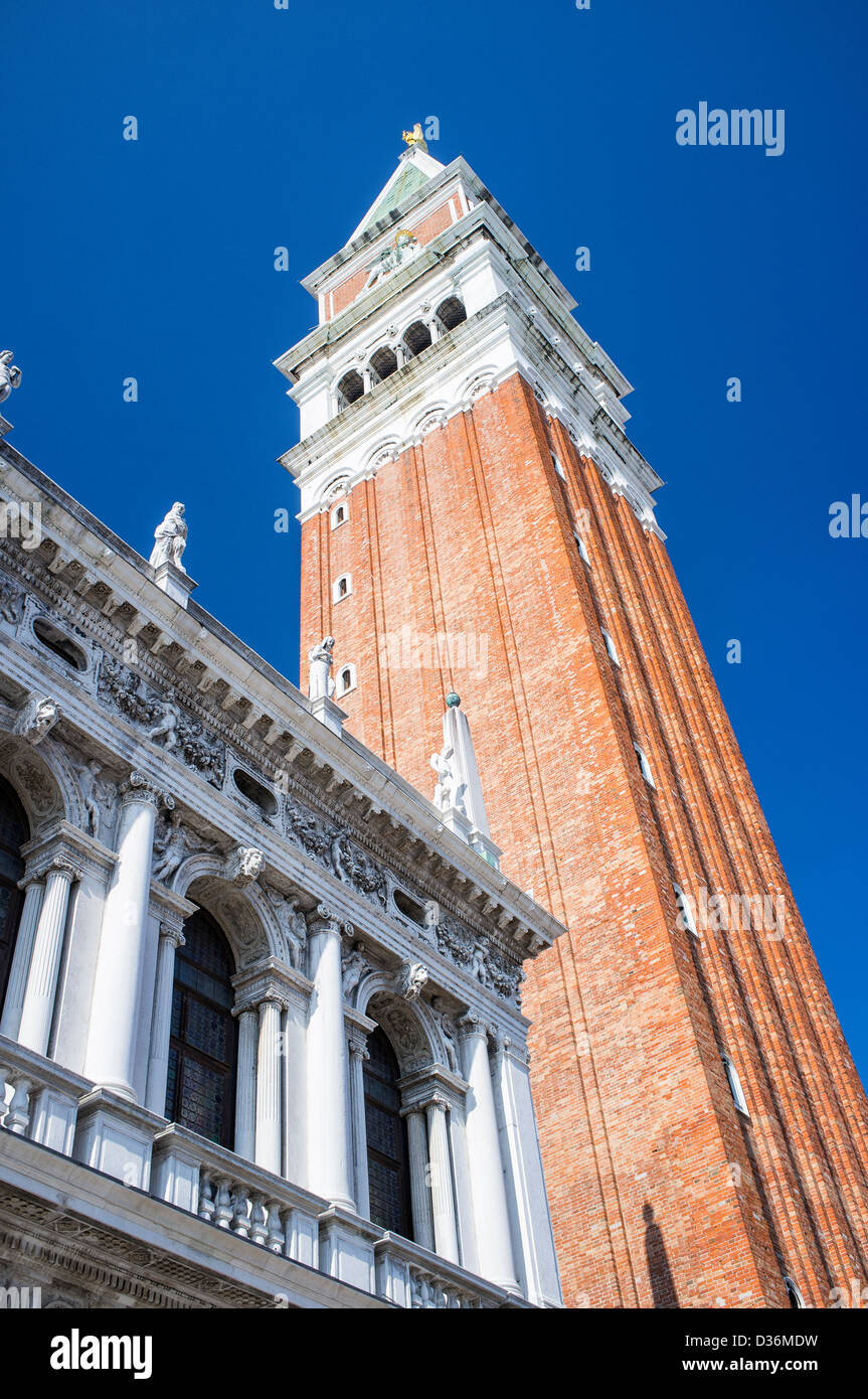 The Campanile or Bell Tower in St Mark's Square Venice Italy Stock ...