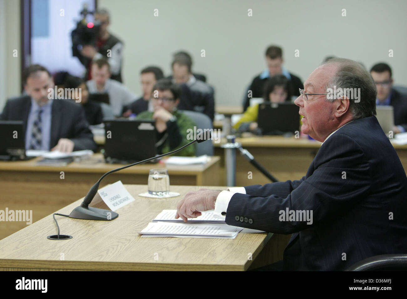 Commissioner Michel Bastarache unveils the report of his inquiry in the ...