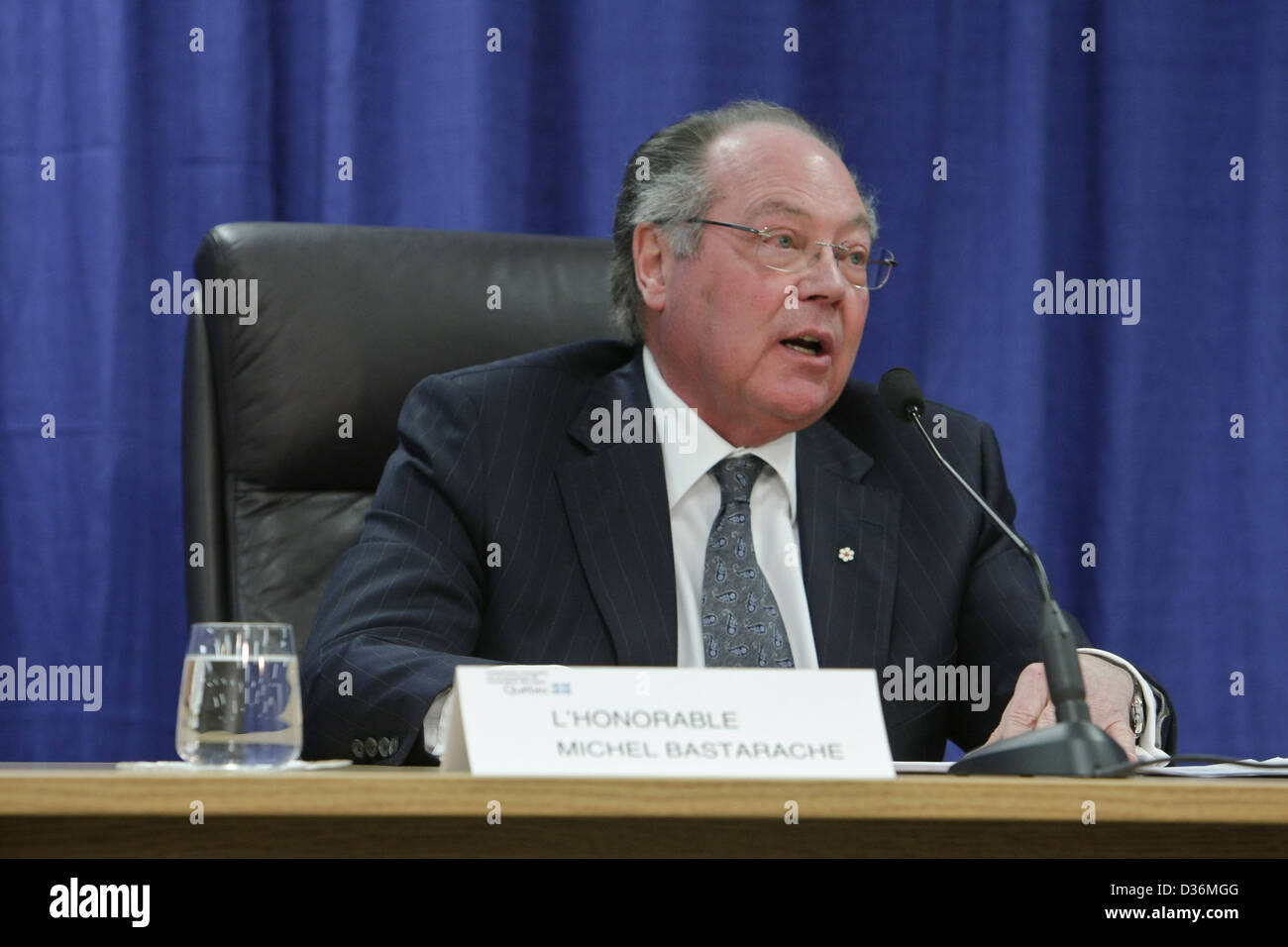 Commissioner Michel Bastarache unveils the report of his inquiry in the ...