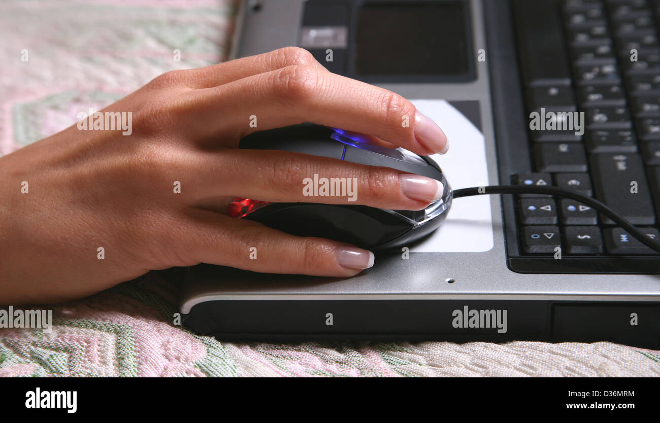 Women typing password hi-res stock photography and images - Alamy