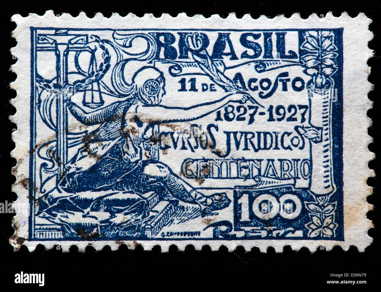 Brazil postage stamp hi-res stock photography and images - Alamy