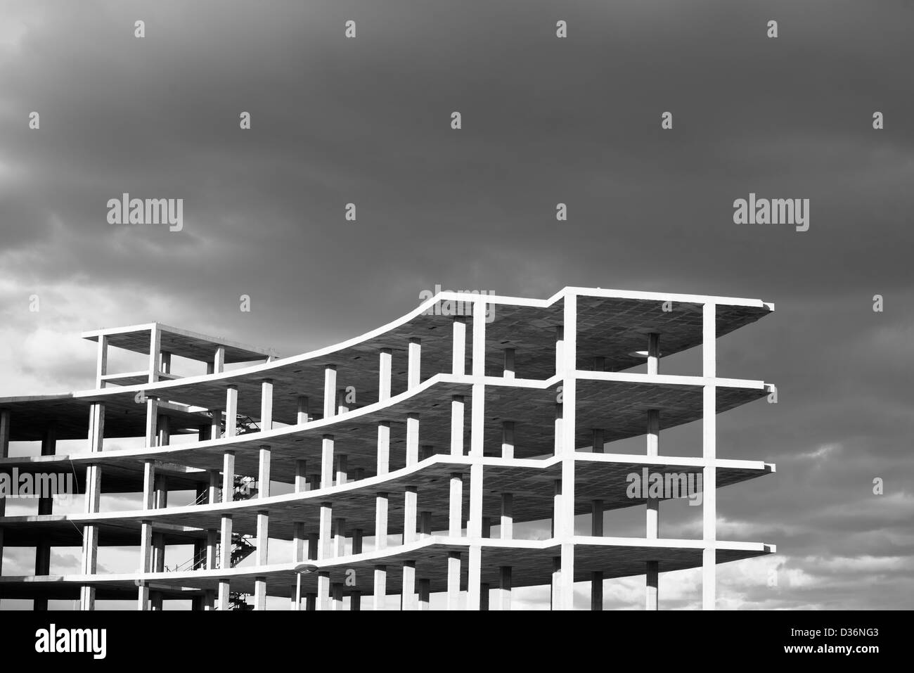 Prefabricated housing estate Black and White Stock Photos & Images - Alamy