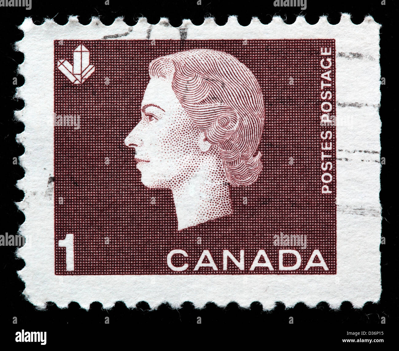 Queen Elizabeth II, postage stamp, Canada, 1962 Stock Photo - Alamy