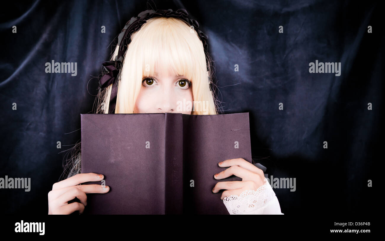 Beautiful cosplay young, woman in a costume Stock Photo - Alamy