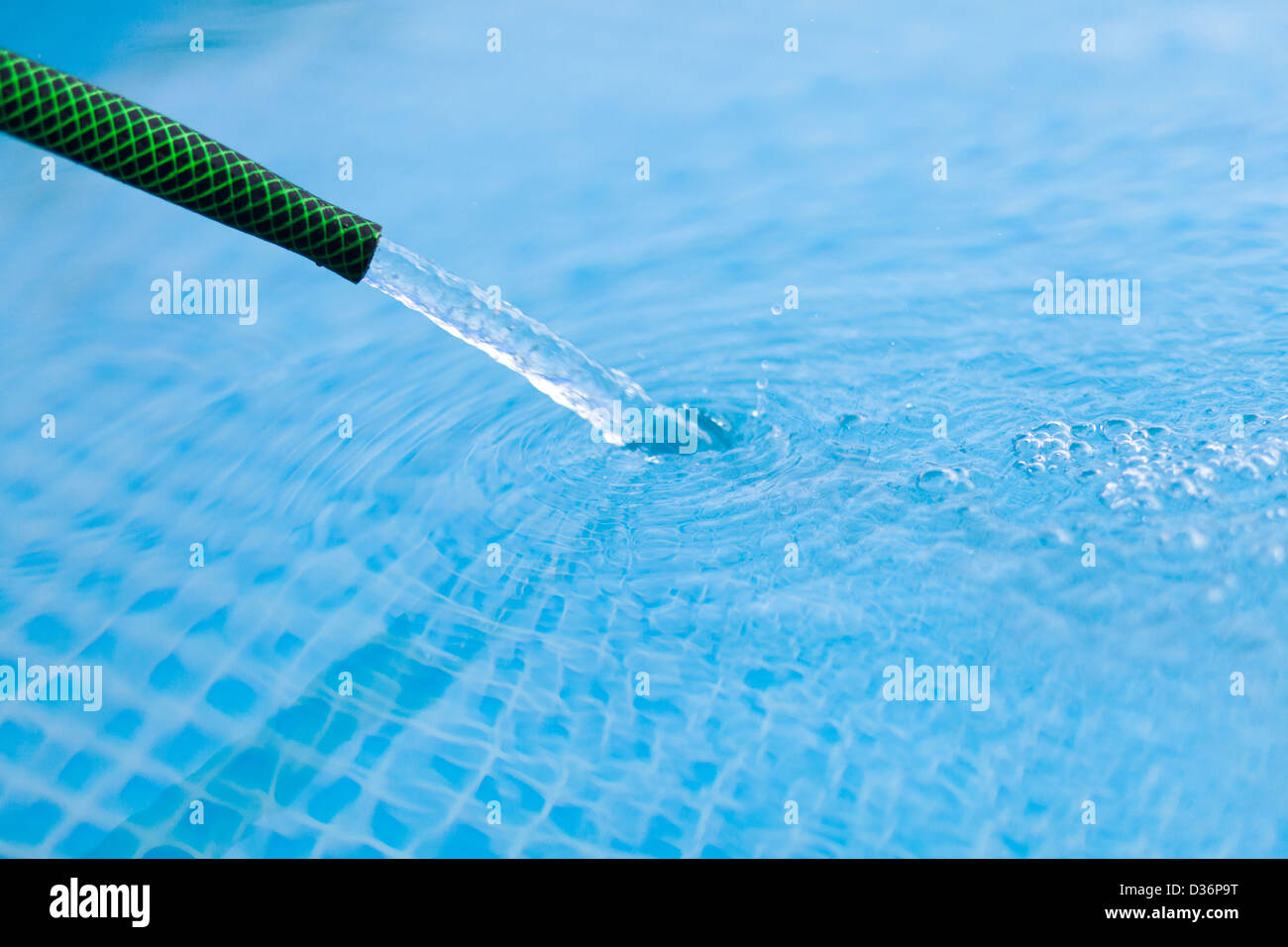 Water poured into the pool Stock Photo - Alamy