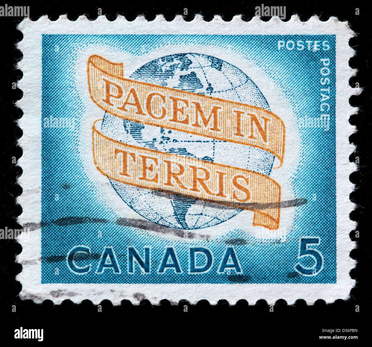 Peace on Earth, postage stamp, Canada, 1964 Stock Photo - Alamy