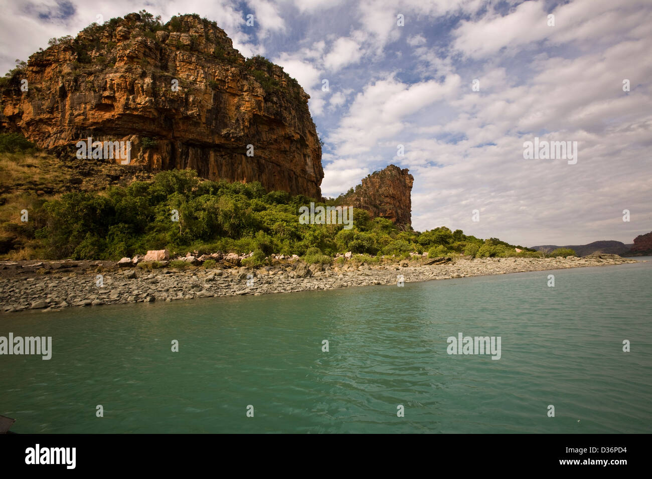 Indian Head rock (rt) and Nine Pin rock, Prince Frederick Harbour, at ...