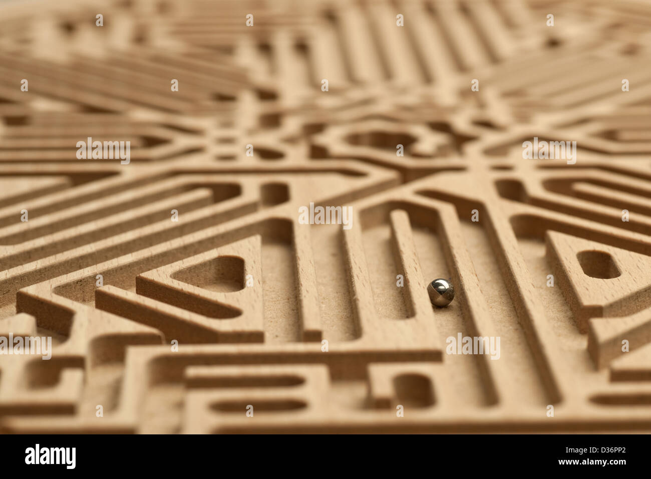 Hamburg, Germany, a ball in the labyrinth Stock Photo - Alamy