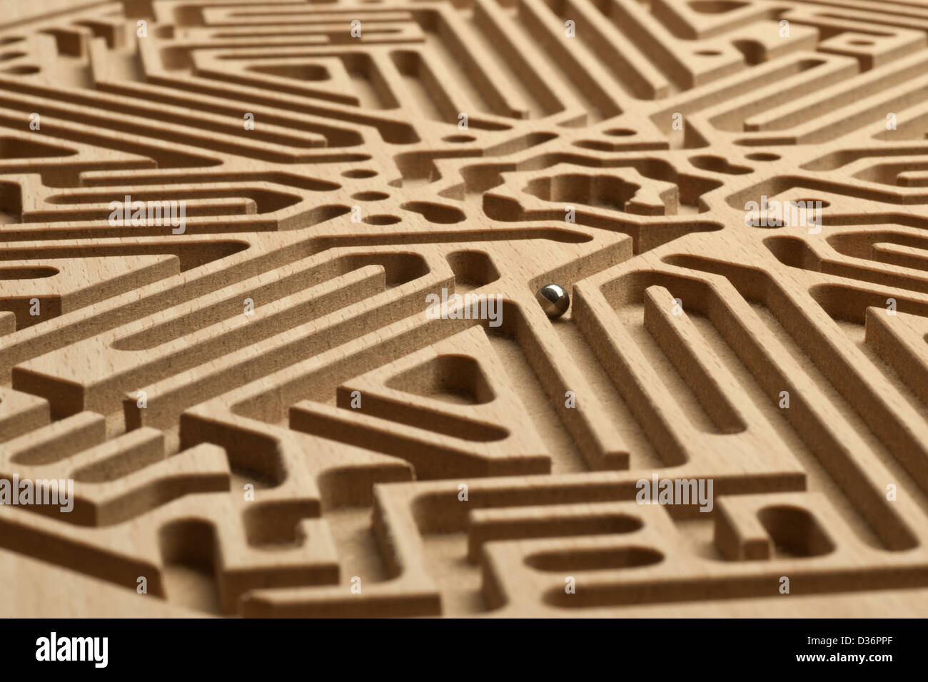 Hamburg, Germany, a ball in the labyrinth Stock Photo - Alamy