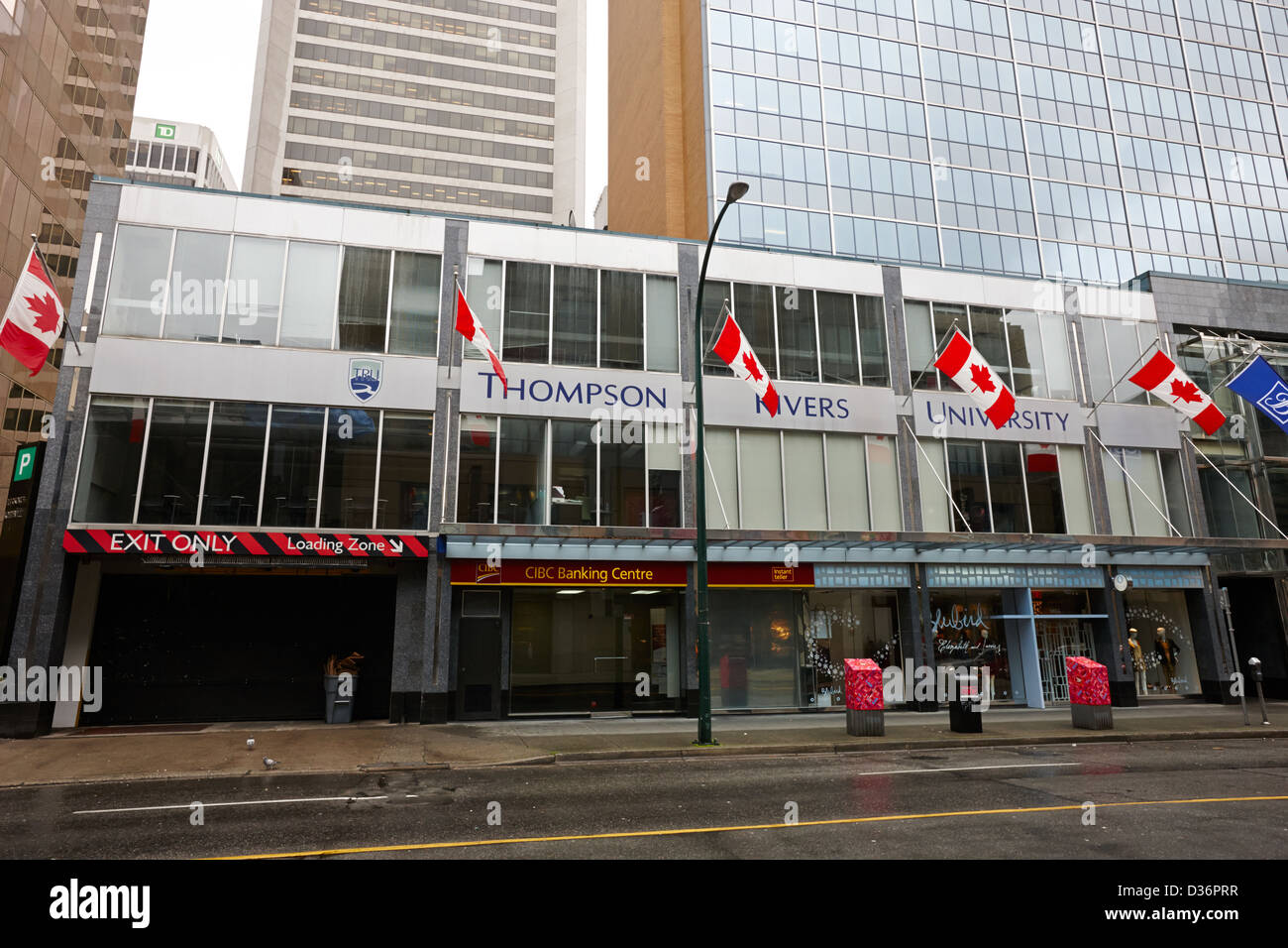 Thompson Rivers university Vancouver BC Canada Stock Photo - Alamy
