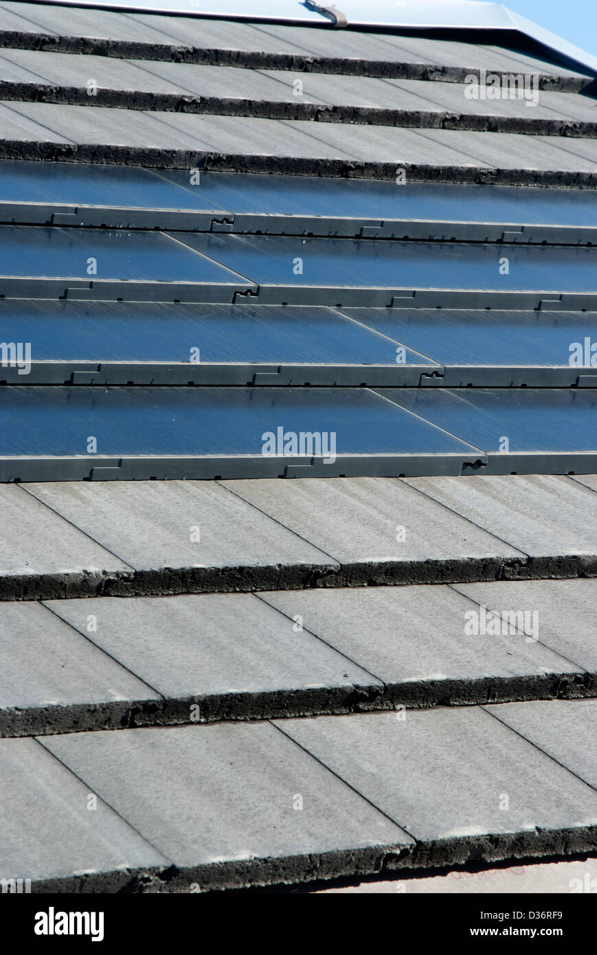 Solar roof tiles hi-res stock photography and images - Alamy