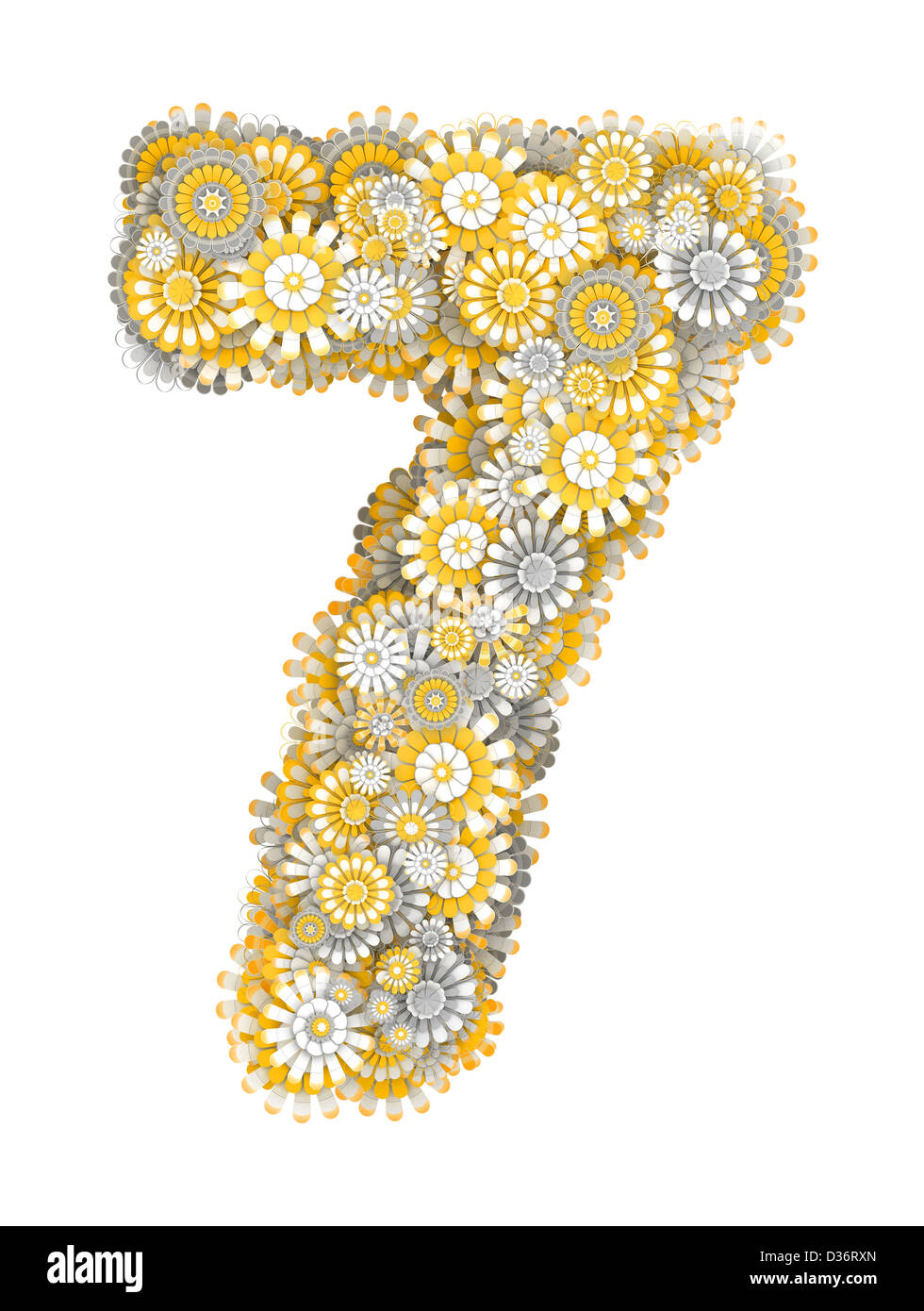 Yellow number 7 hi-res stock photography and images - Alamy