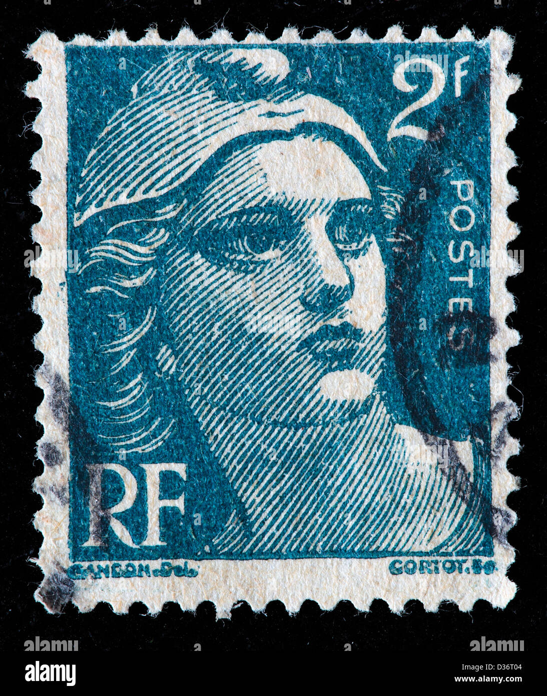 Marianne postage stamp france 1945 hi-res stock photography and images ...