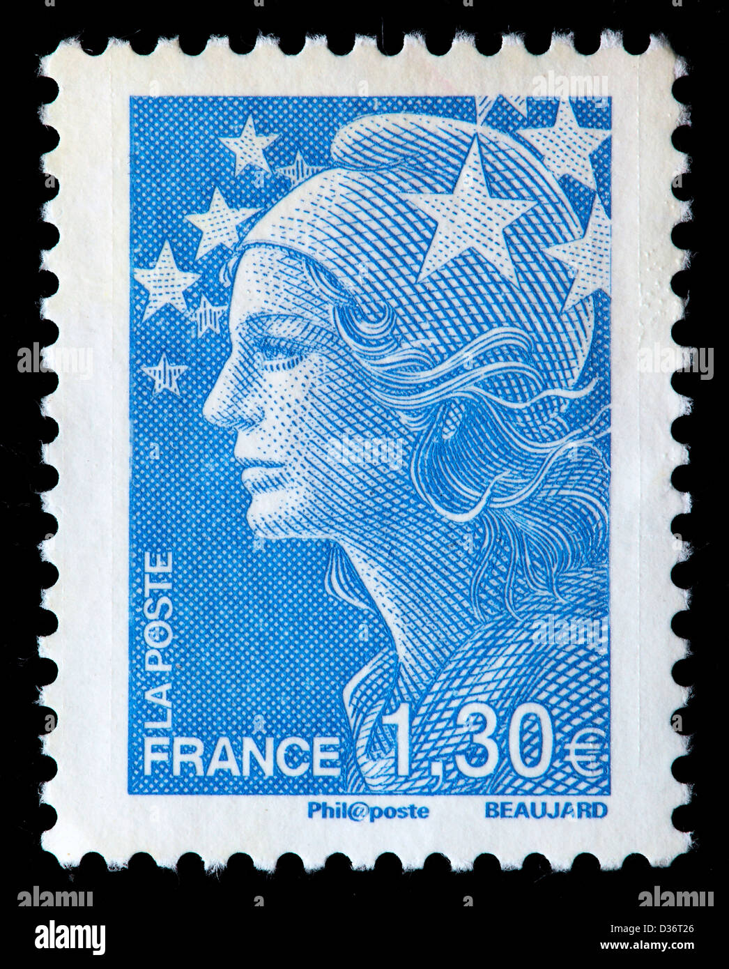 Postage Stamp France Liberty Stock Photos & Postage Stamp France ...