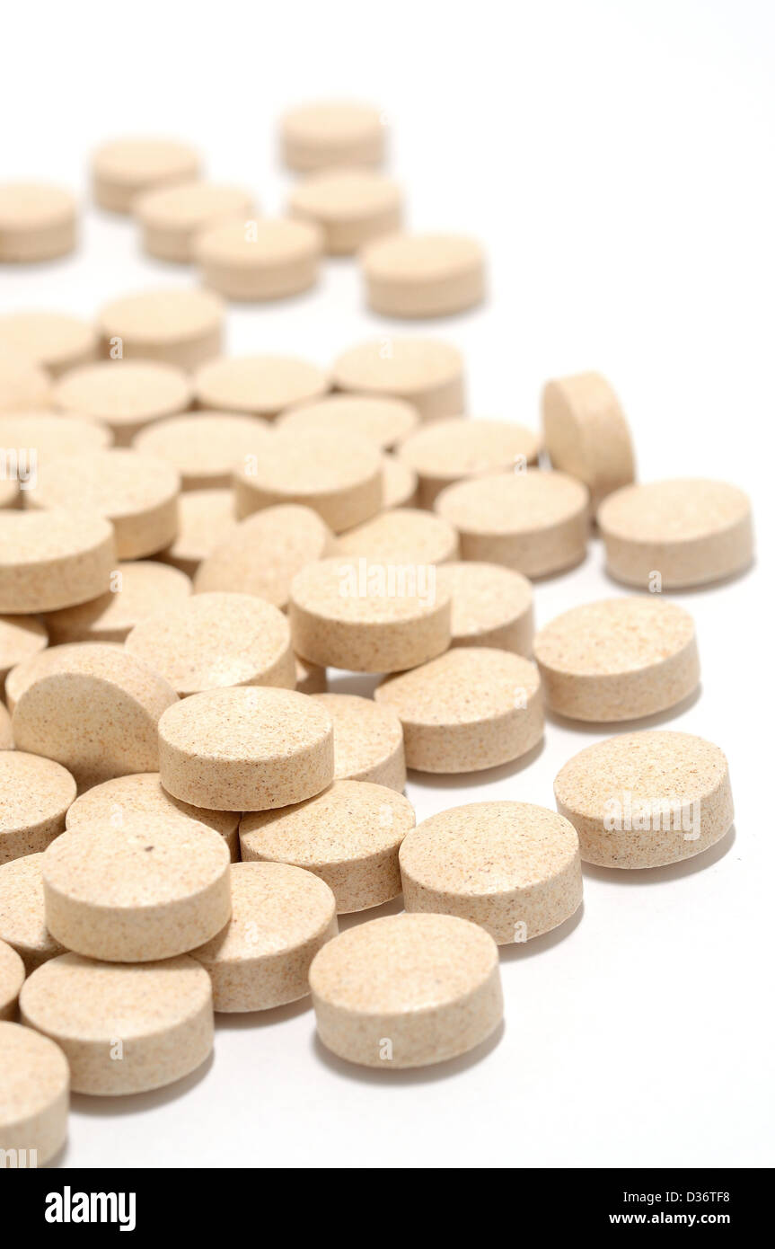 White medical tablets hi-res stock photography and images - Alamy