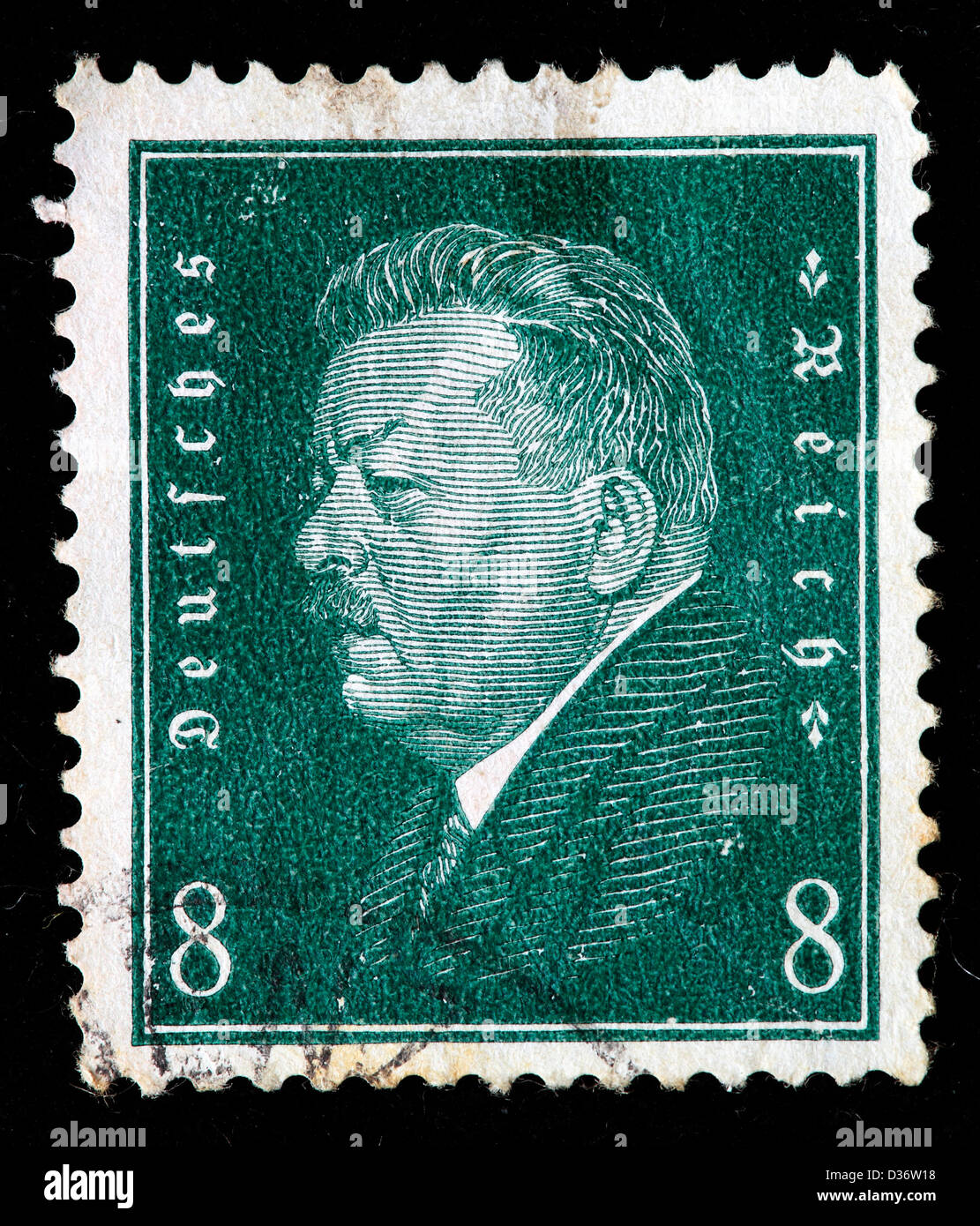 President Friedrich Ebert, postage stamp, Germany, 1928 Stock Photo - Alamy