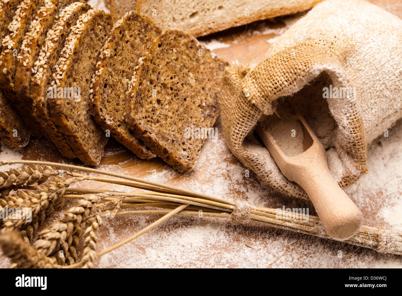 Bread background Stock Photo - Alamy