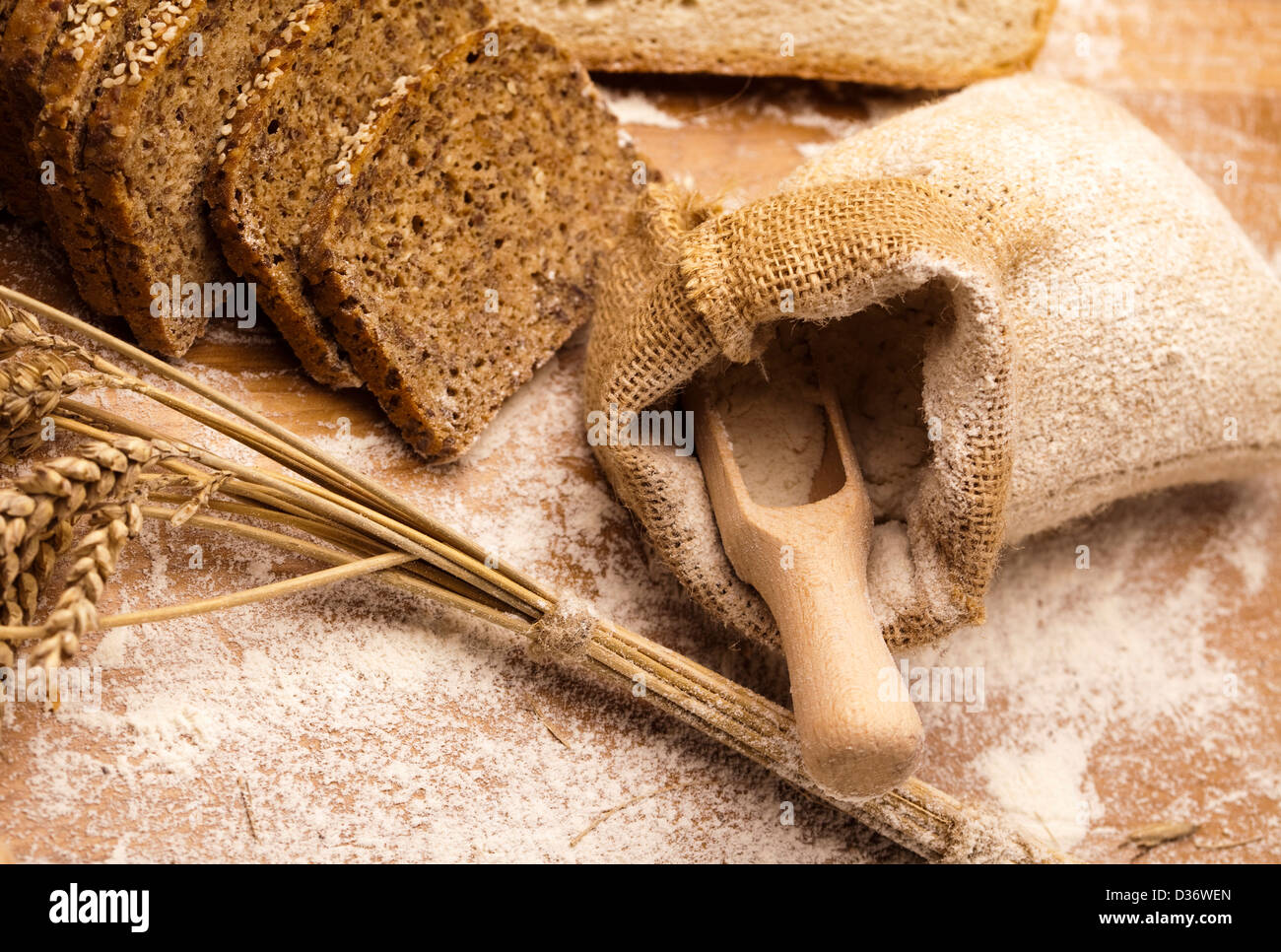 Bread background Stock Photo - Alamy