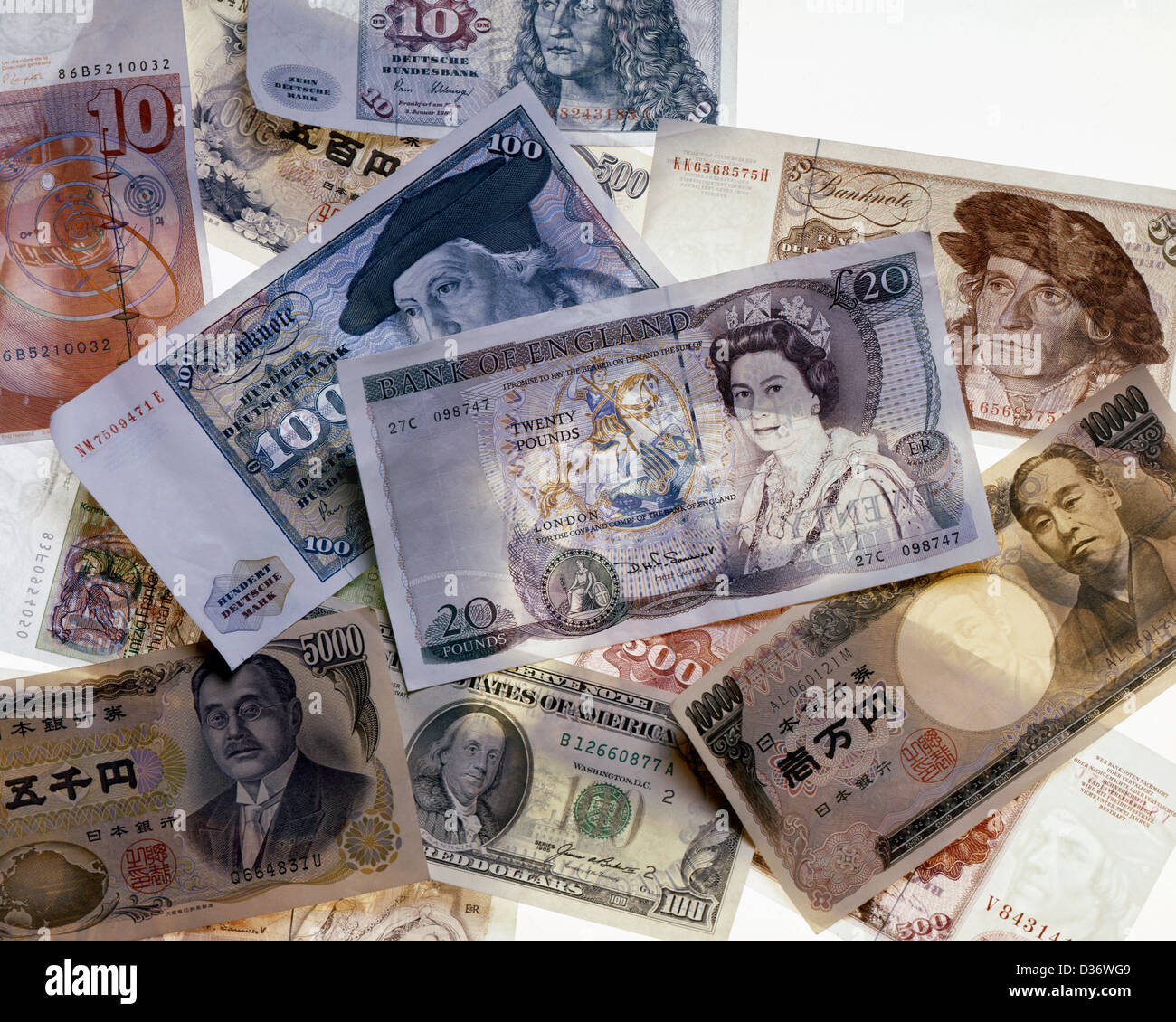 International paper money Stock Photo - Alamy
