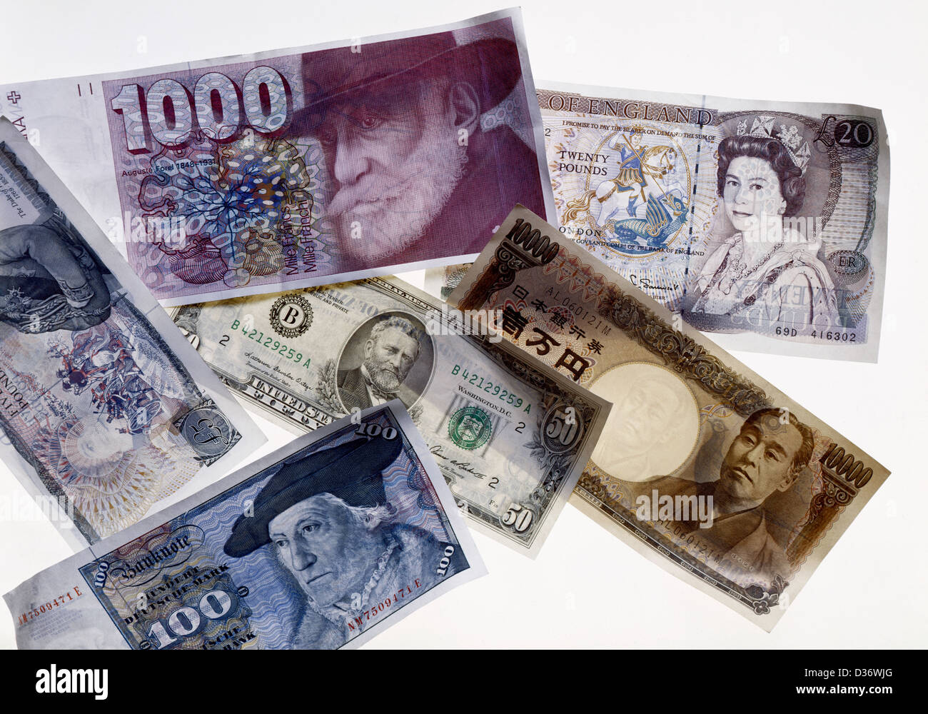 International paper money Stock Photo - Alamy